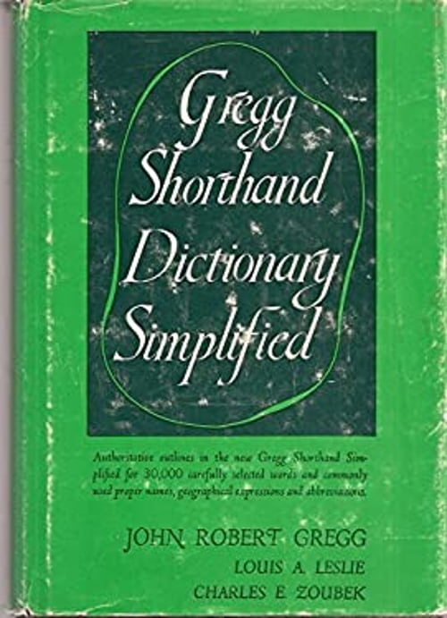 Pre-Owned Gregg Shorthand Dictionary Simplified (Hardcover) 0070245452 ...