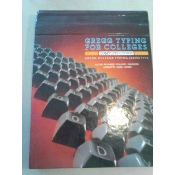 Pre-Owned Gregg Typing for Colleges: Complete Course, College Book Ser ...