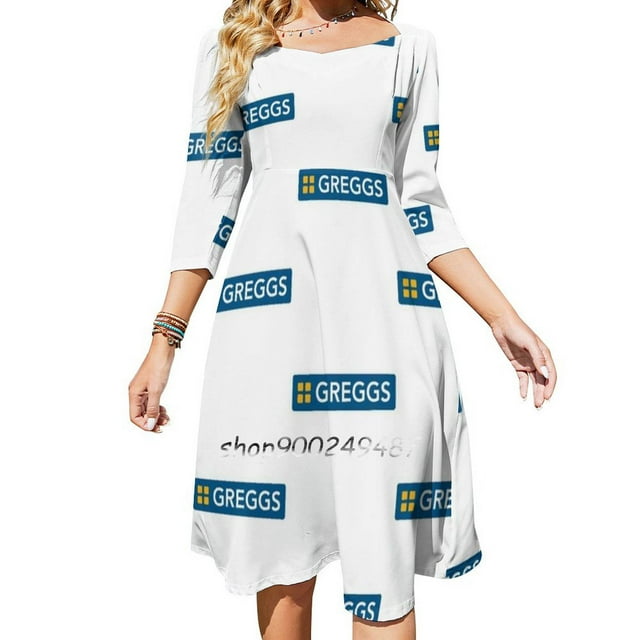 Greggs Logo Sweetheart Knot Flared Dress Fashion Design Large Size ... Greggs Logo Sweetheart Knot Flared Dress Fashion Design Large Size ...