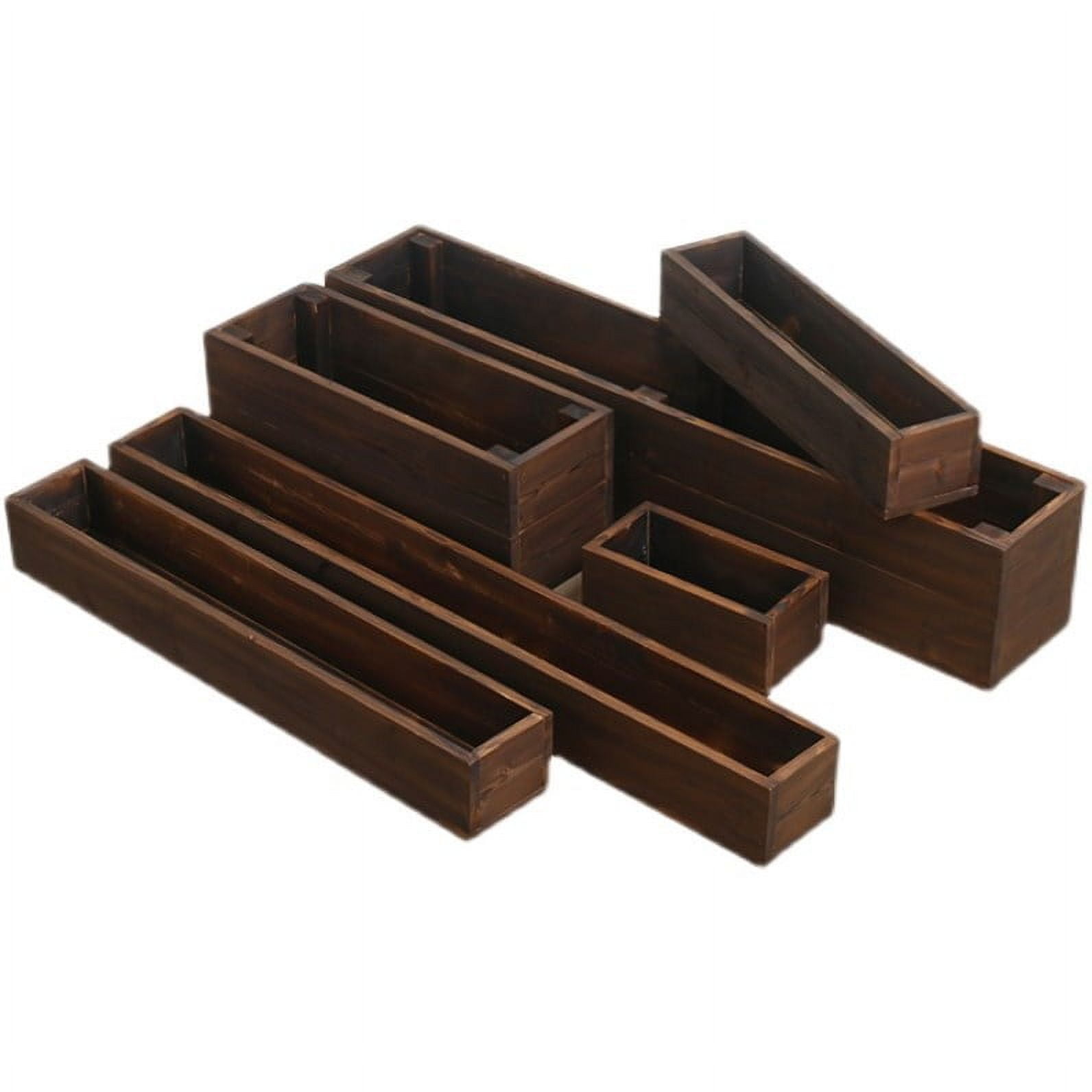 Gregiular Wood Planter Box Decorative Window Box Rectangular Planter ...