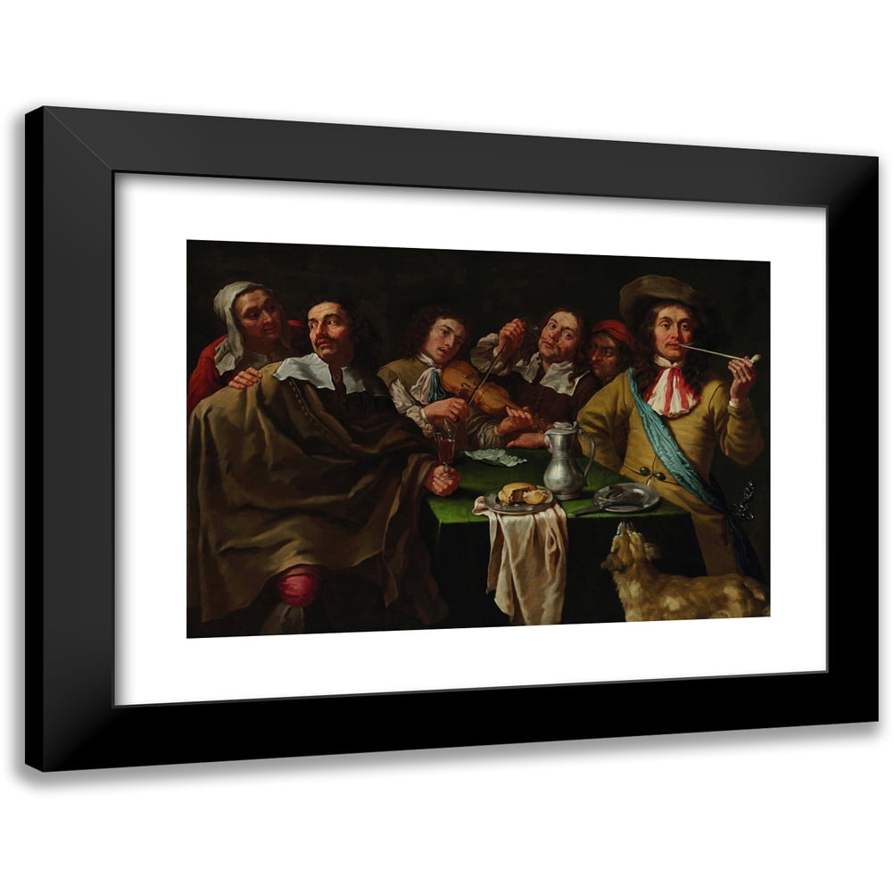 Gregorius Oosterlinck 24x18 Black Modern Framed Museum Art Print Titled ...