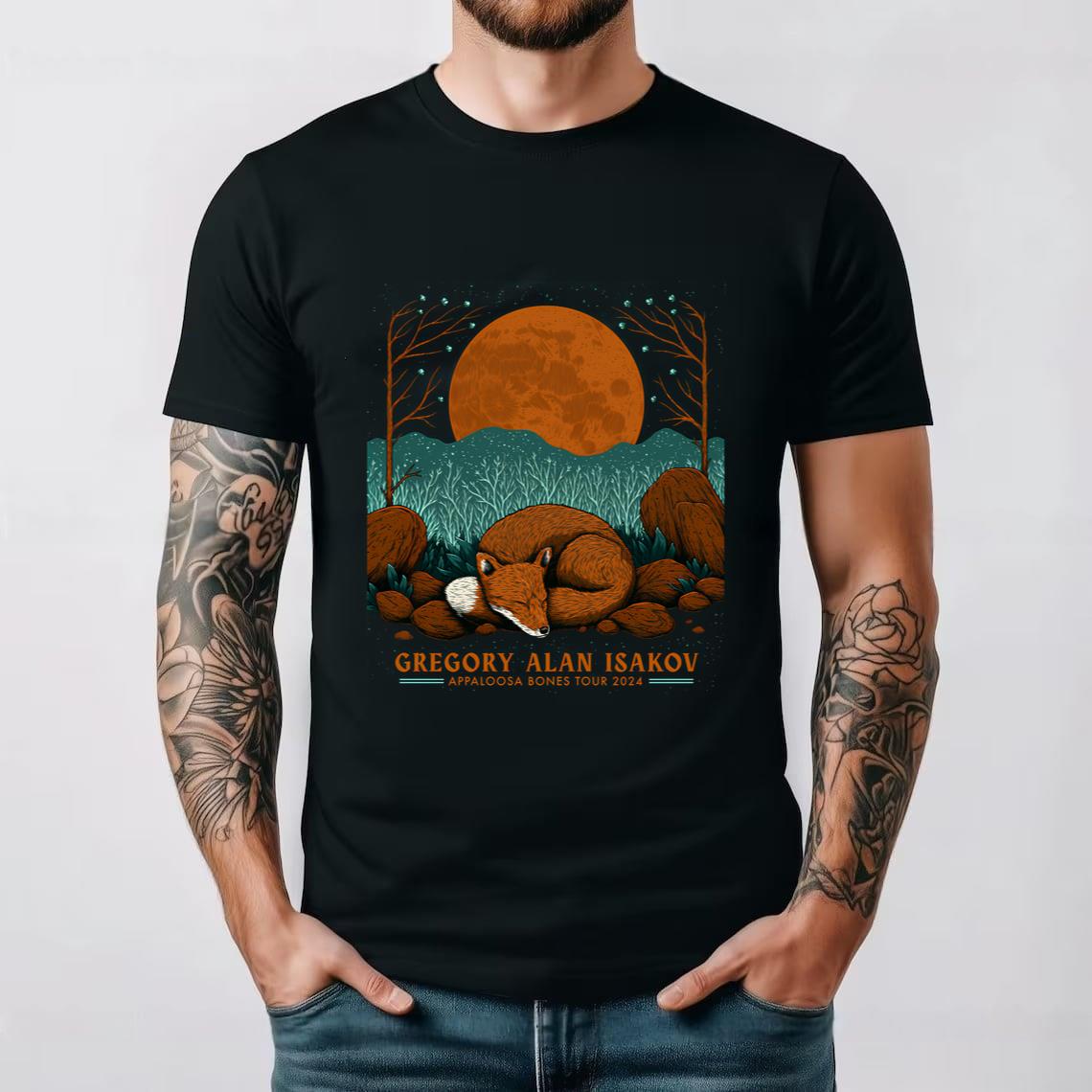 Gregory Alan Isakov Unisex T-shirt for 2024 Folk Tour and The ...