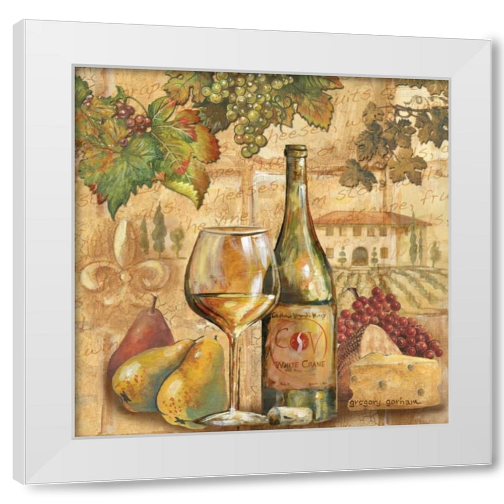 Gregory Gorham 20x20 White Modern Wood Framed Wall Art Titled - Umbrian ...