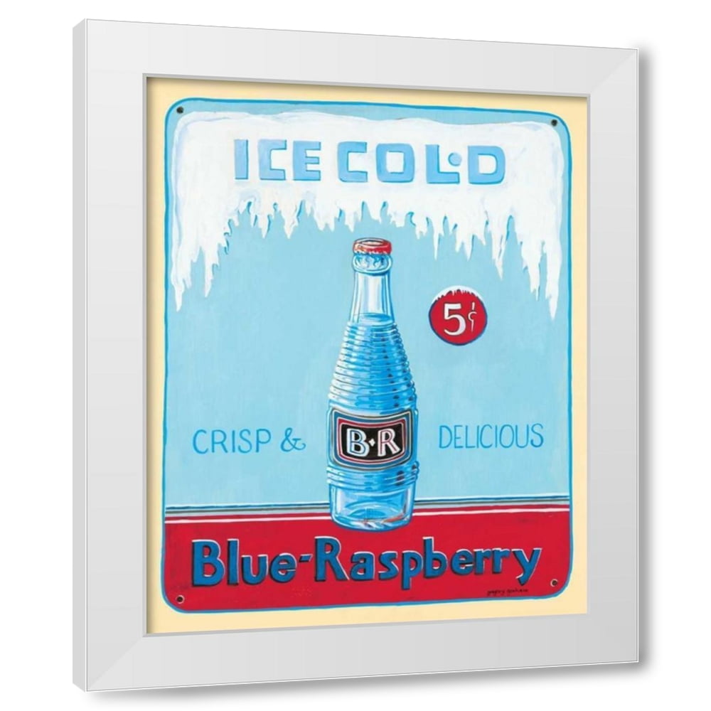 Gregory Gorham 20x24 White Modern Wood Framed Wall Art Titled - Blue ...