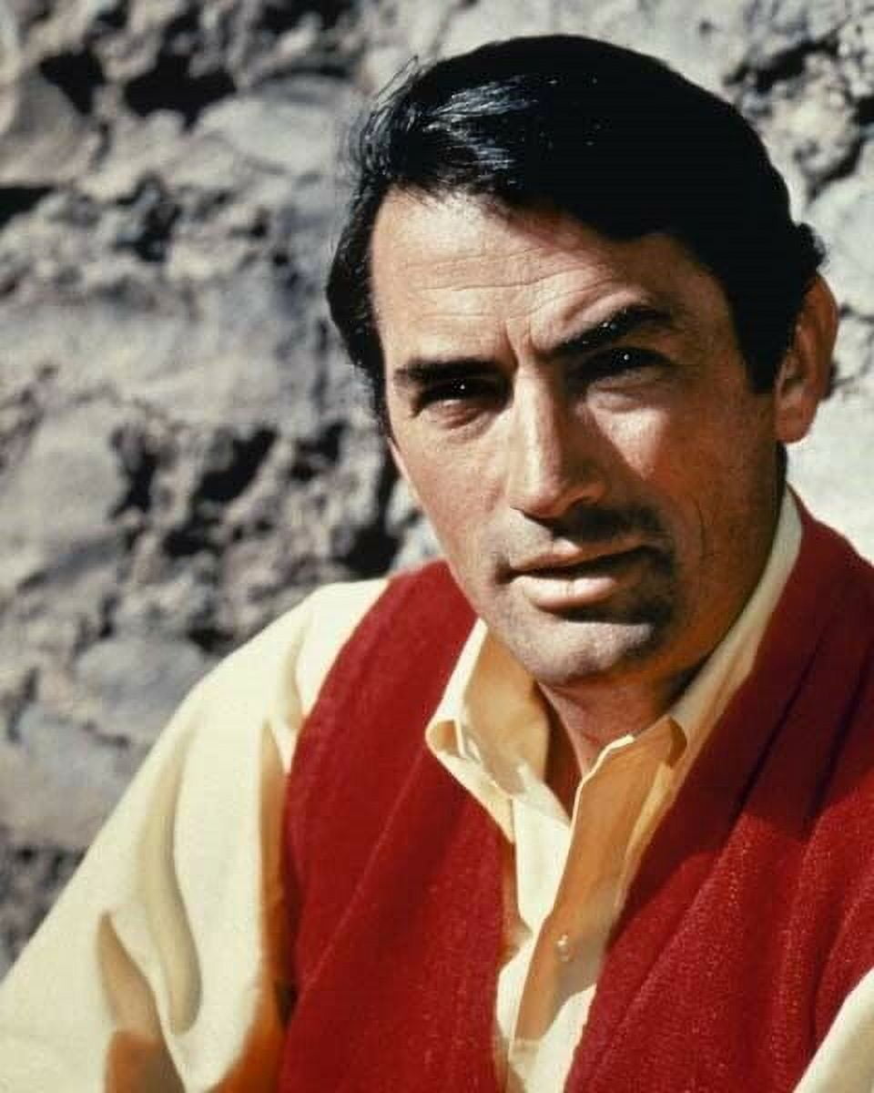 Gregory Peck 1950's publicity portrait in red waisatcoat 11x17 poster ...