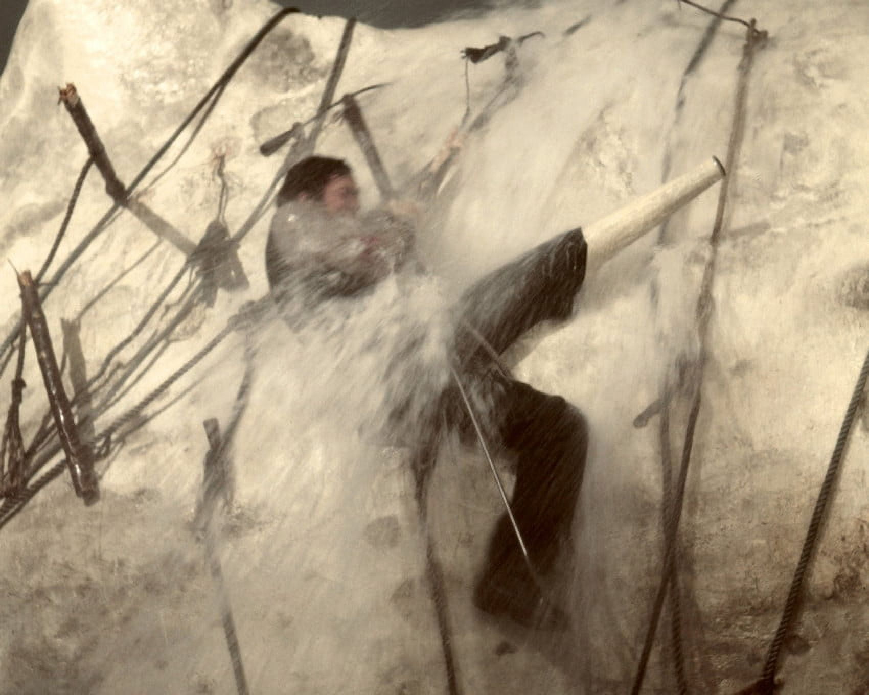 Gregory Peck In Moby Dick Grappling Whale As Captain Ahab 24X36 Classic ...