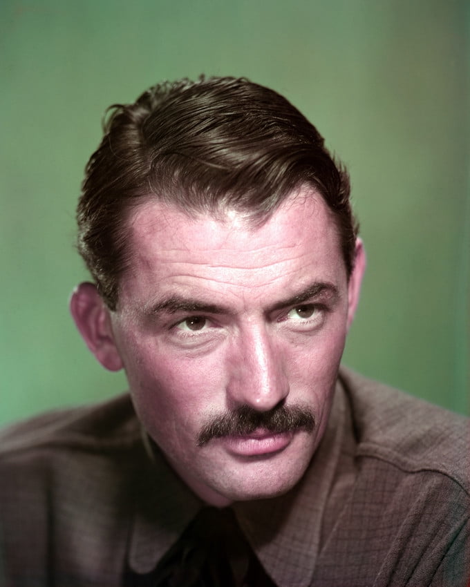 Gregory Peck The Gunfighter Rare Color Portrait 24X36 Classic Hollywood ...