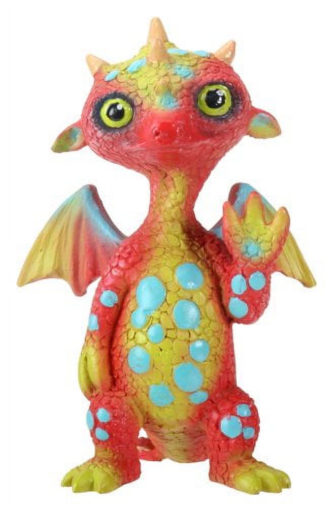 Gregory the Friendly Red Dragon Figurine Statuette Fairy Tale Fantasy ...