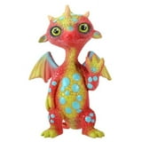 Gregory the Friendly Red Dragon Figurine Statuette Fairy Tale Fantasy ...
