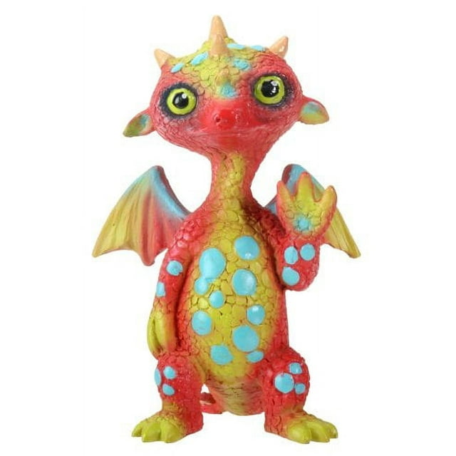 Gregory the Friendly Red Dragon Figurine Statuette Fairy Tale Fantasy ...