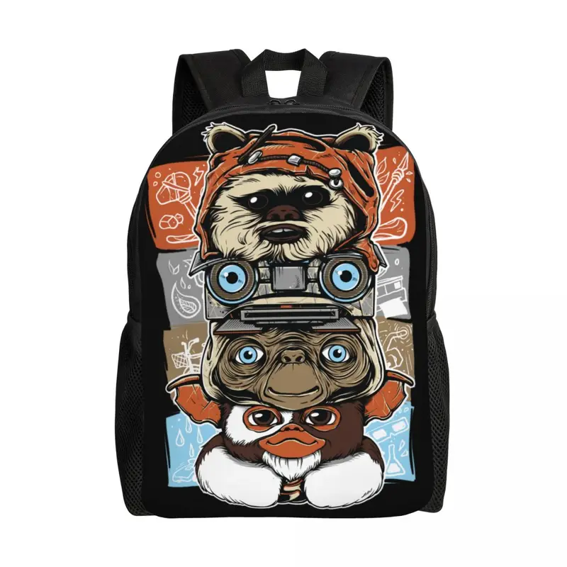 Gremlins Backpack for Water Resistant College School Gizmo 80s Movie ...