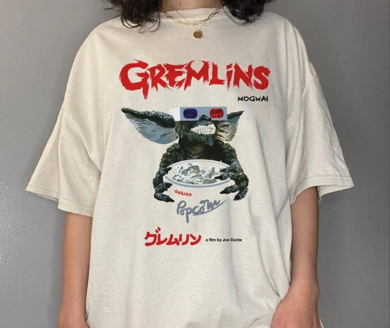 Gremlins Cinema's PopCorn shirt, Gremlins retro shirt - Walmart.com