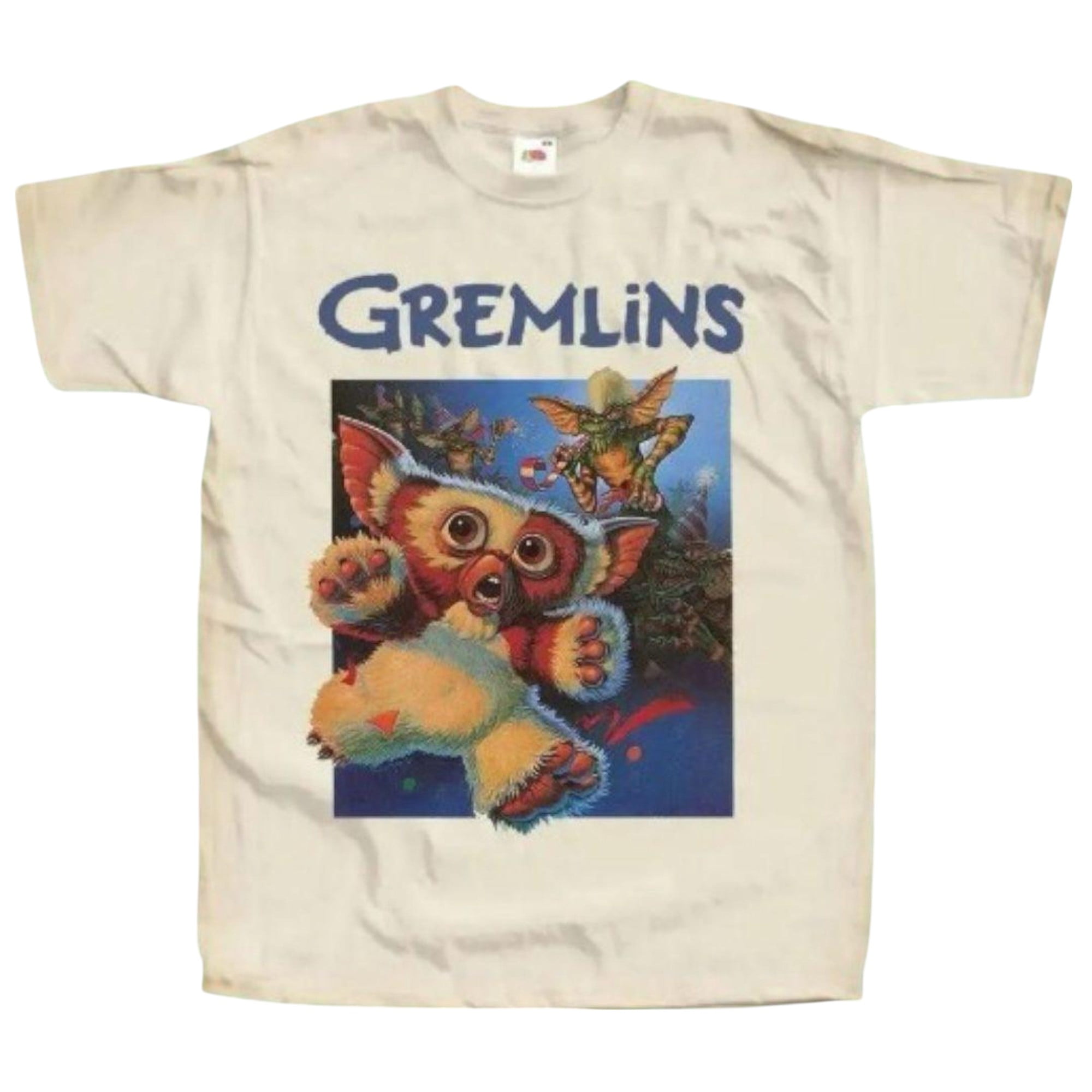 Gremlins T Shirt Gizmo Gift For Film Fans Vintage Tee 80S Retro Movie ...
