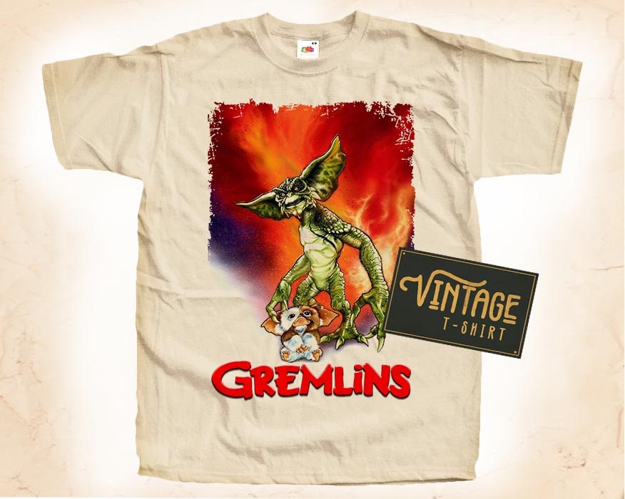 Gremlins V2 T shirt Tee Vintage Cotton Movie Poster All Sizes - Walmart.com