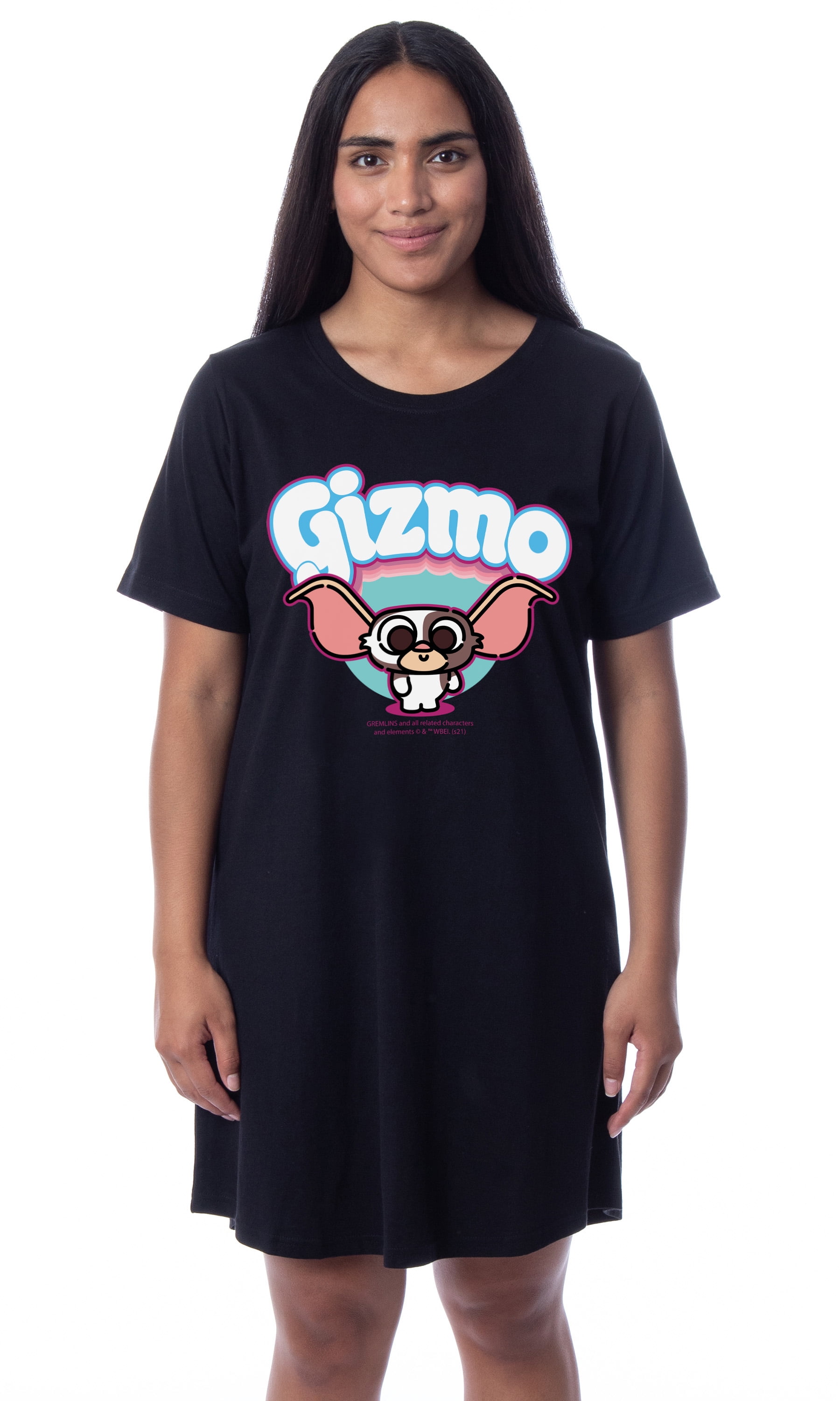 Gremlins Womens' Chibi Style Gizmo Nightgown Sleep Pajama Dress Shirt ...