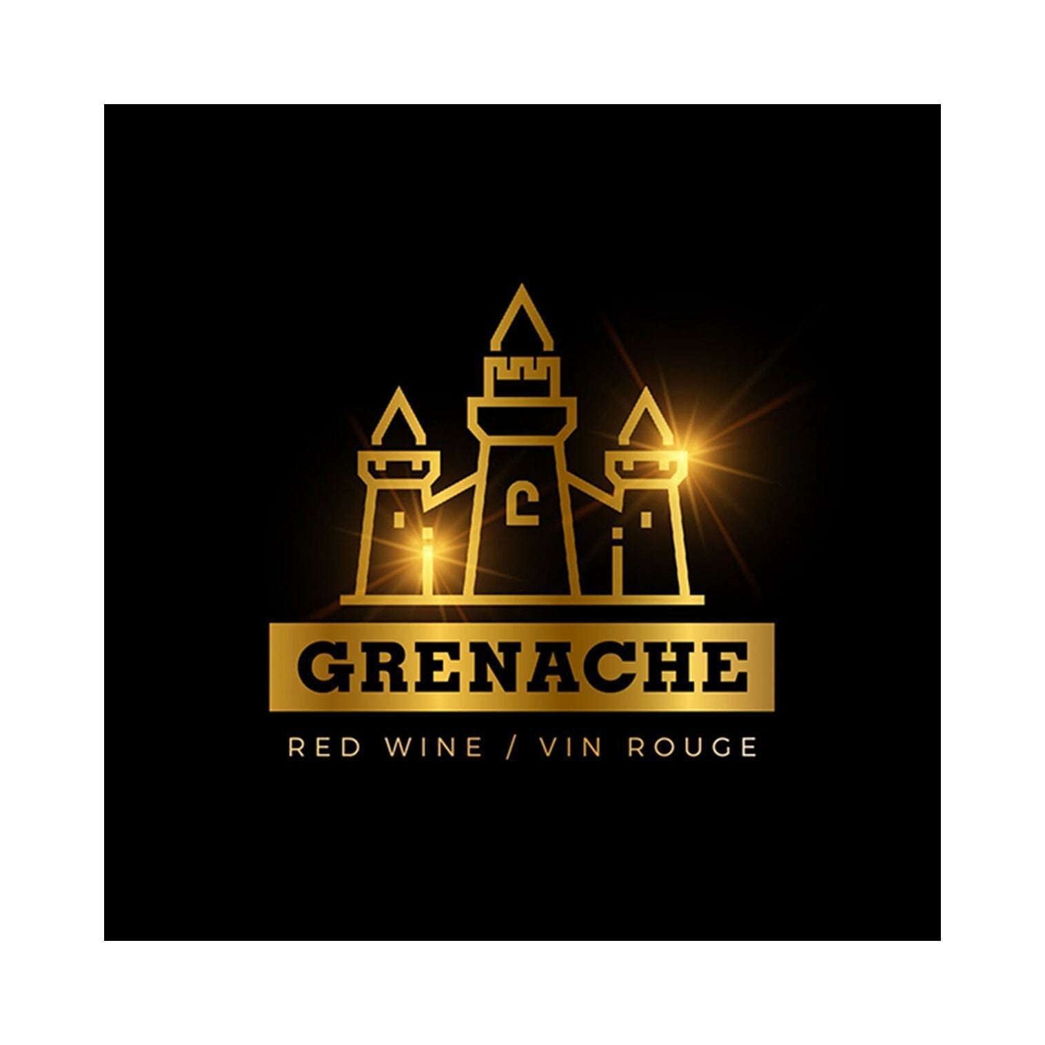 Grenache Medieval Golden Royal Castle - Wine Label (50/Pack) - Walmart.com