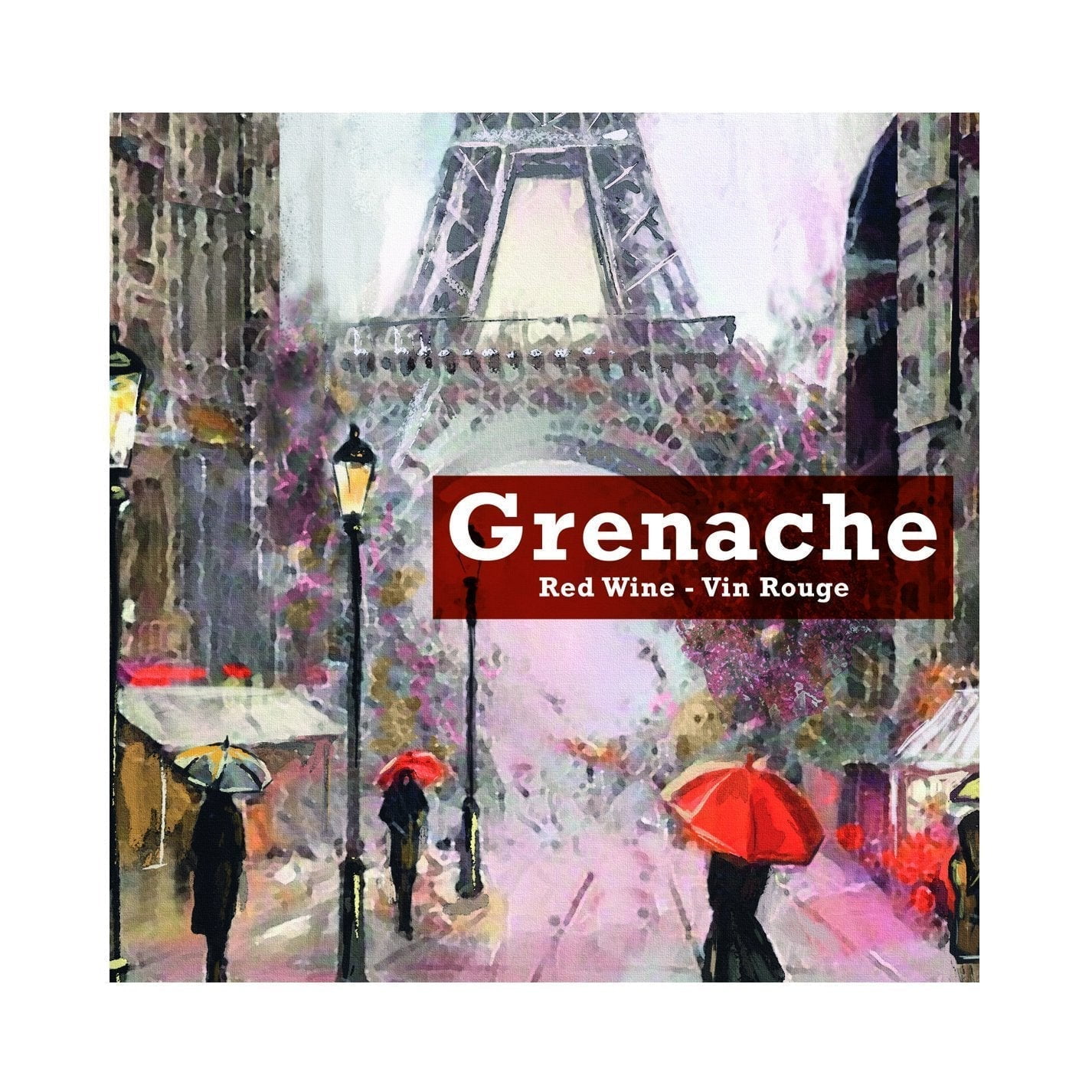 Grenache Street View of Paris - Wine Label (50/Pack) - Walmart.com