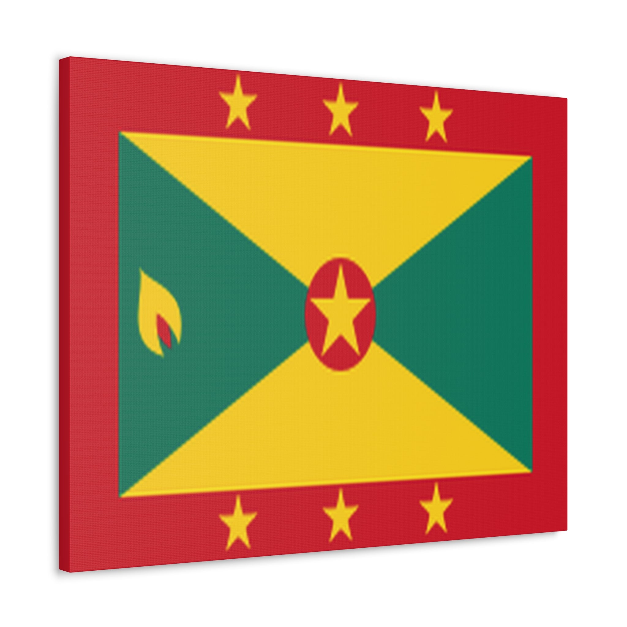 Grenada Country Flag Canvas Vibrant Wall Art Unframed Home Decor ...