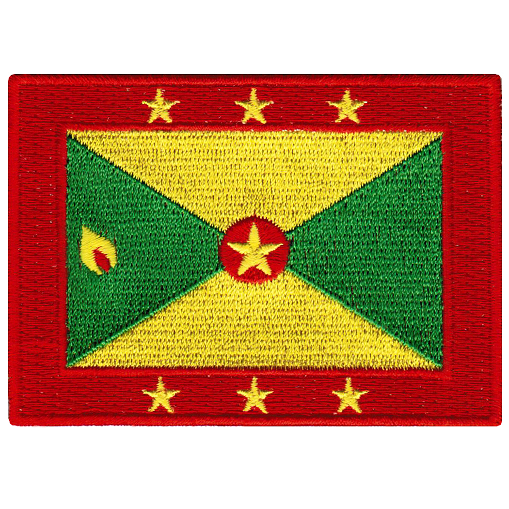 Grenada Flag Embroidered Iron-on Patch - Walmart.com