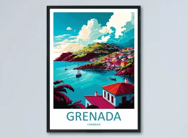 Grenada Wall Hanging Home Decor Grenada Gift Art Lovers Wall Art NO ...