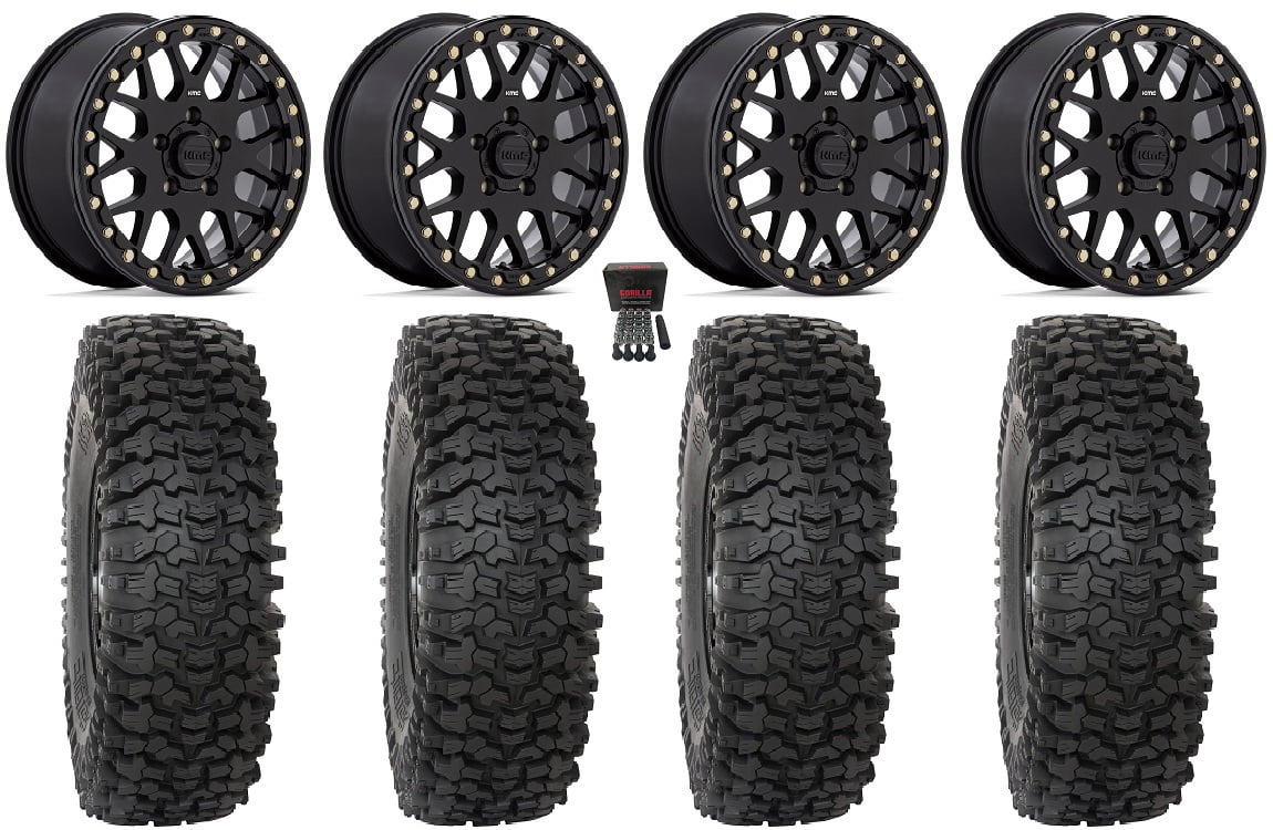 Grenade KS235 Bdlk 15" Wheels Bk 37" RC500 Tires Polaris RZR Turbo R ...