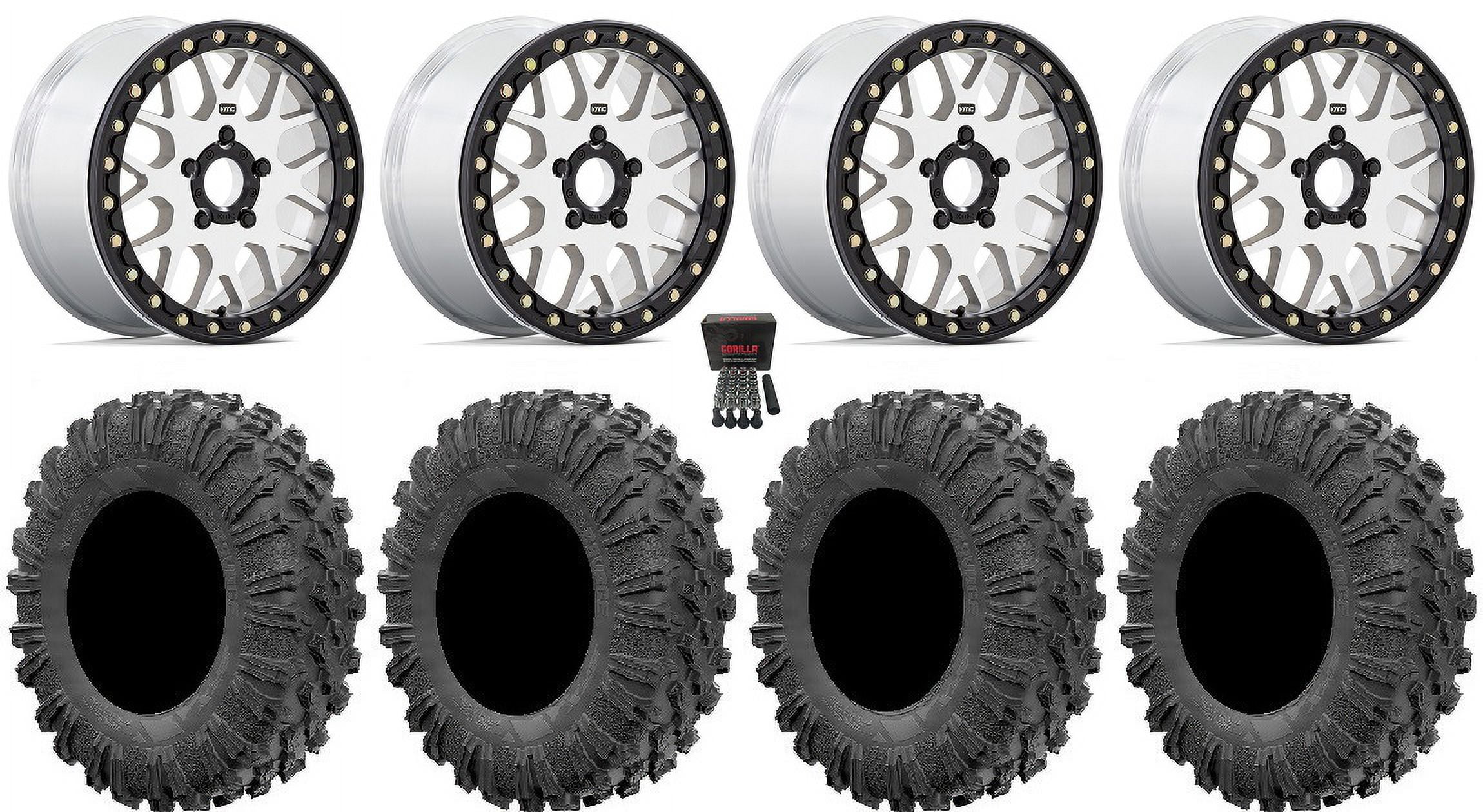 Grenade KS235 Bdlk 15" Wheels Mh 32" MotoRavage Tires Polaris RZR Turbo ...