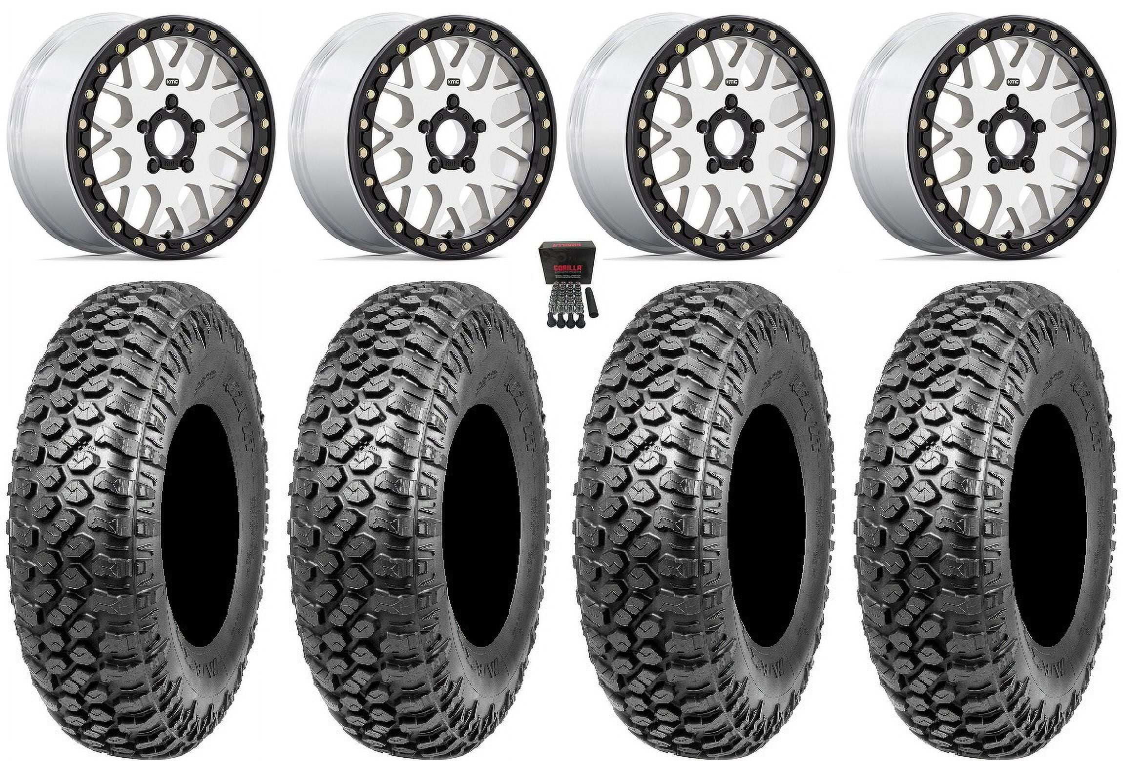 Grenade KS235 Bdlk 15" Wheels Mh 32" RAZR XT Tires Polaris RZR Turbo R ...