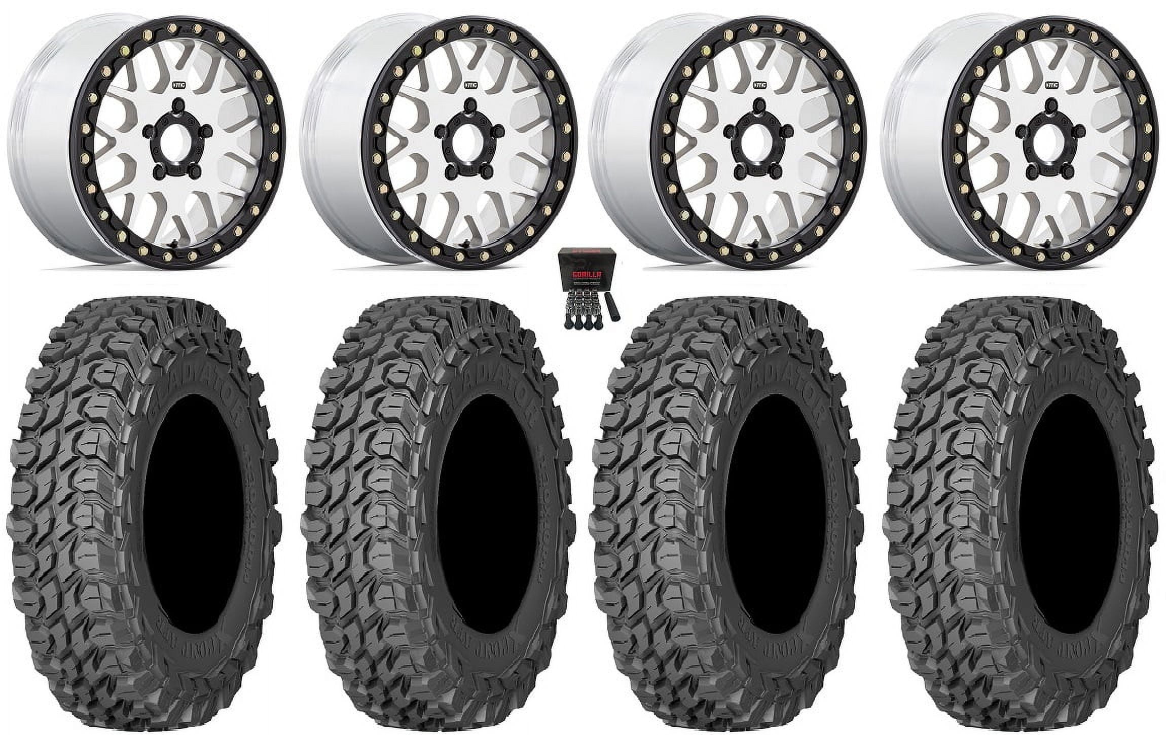 Grenade KS235 Bdlk 15" Wheels Mh 32" X Comp ATR Tires Polaris RZR Turbo ...