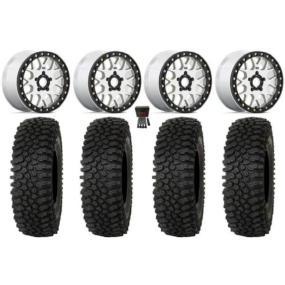 Grenade KS235 Bdlk 15" Wheels Mh 33" Roctane ST Tires Polaris RZR Turbo ...