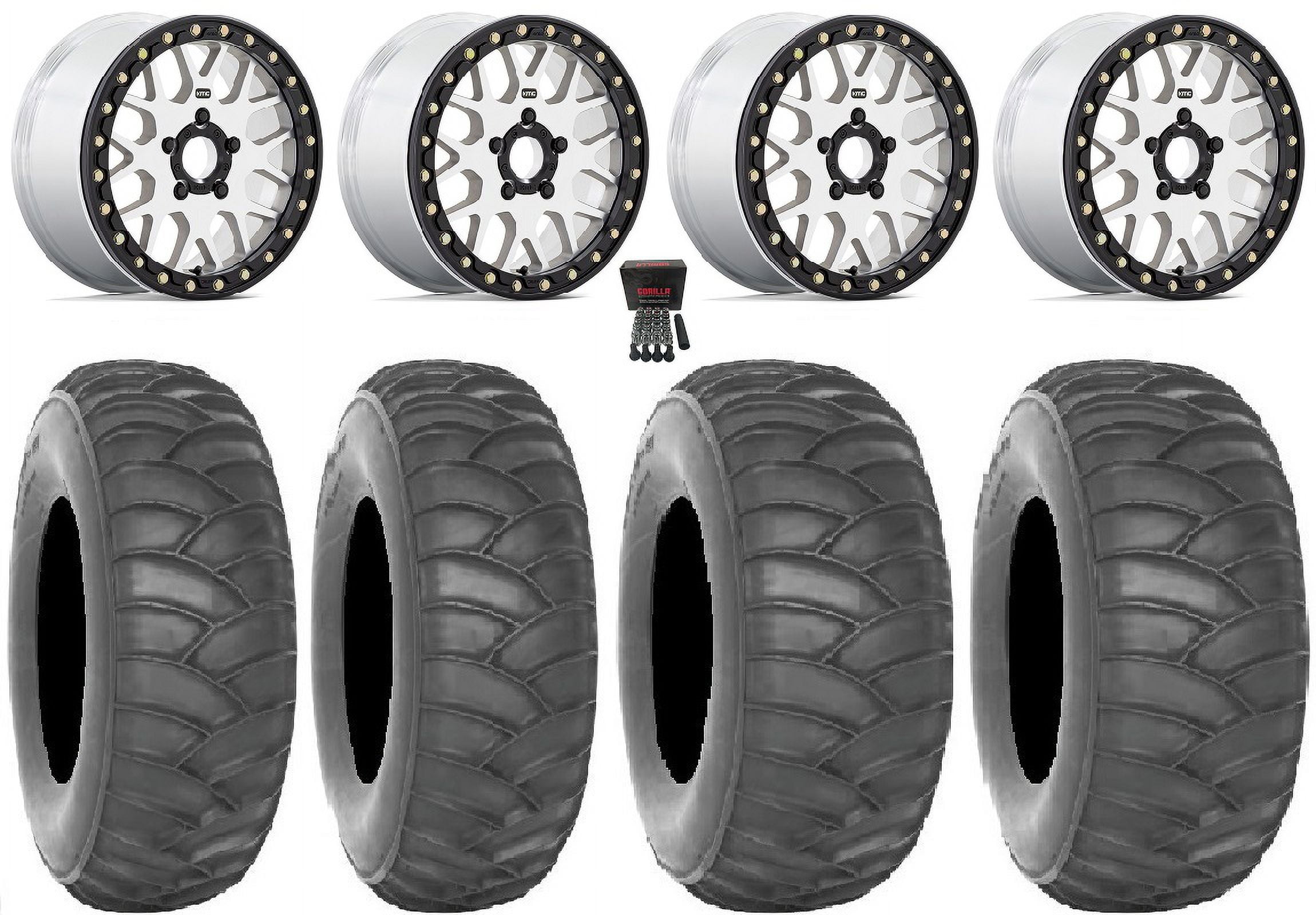 Grenade KS235 Bdlk 15" Wheels Mh 33" SS360/HP Tires Polaris RZR Turbo R ...