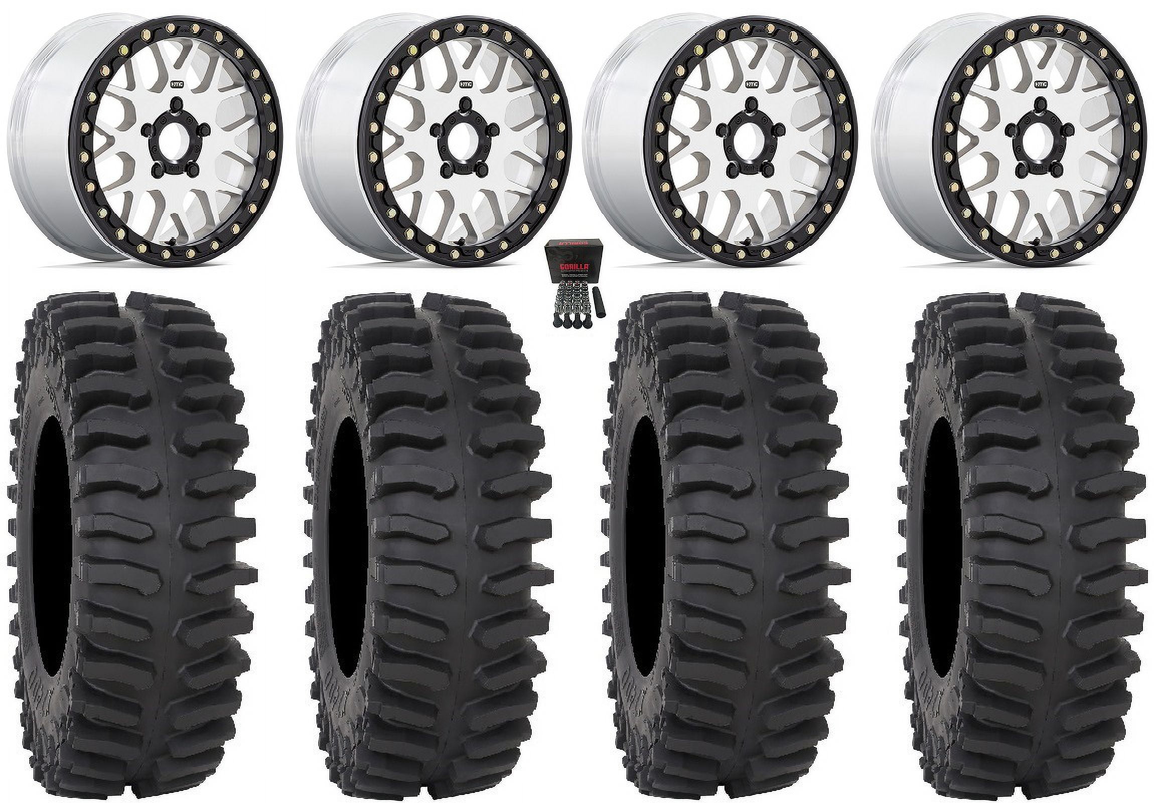 Grenade KS235 Bdlk 15" Wheels Mh 35" XT400 Tires Polaris RZR Turbo R ...