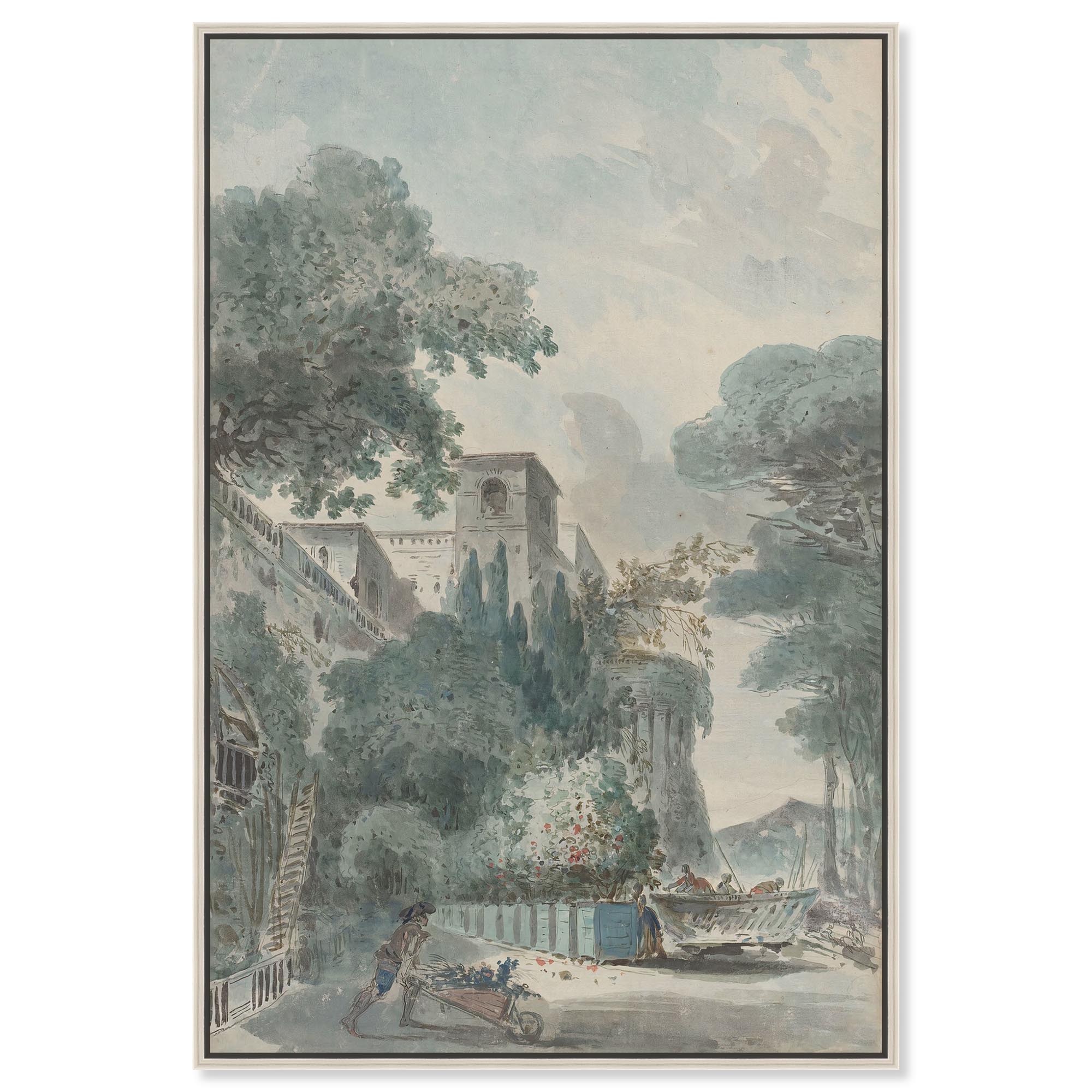 Grenadiers Canvas Vintage Landscape Art by Art Remedy, Silver Frame, 20 ...