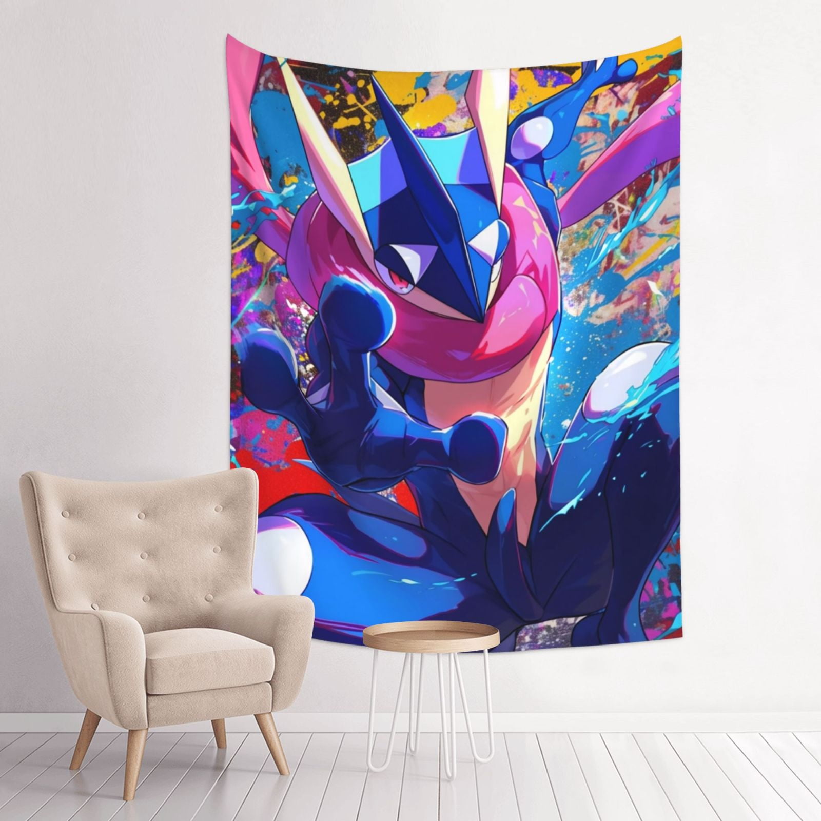 Greninja Anime 3d Pattern Tapestry Indian Dorm Decor For Living Room ...