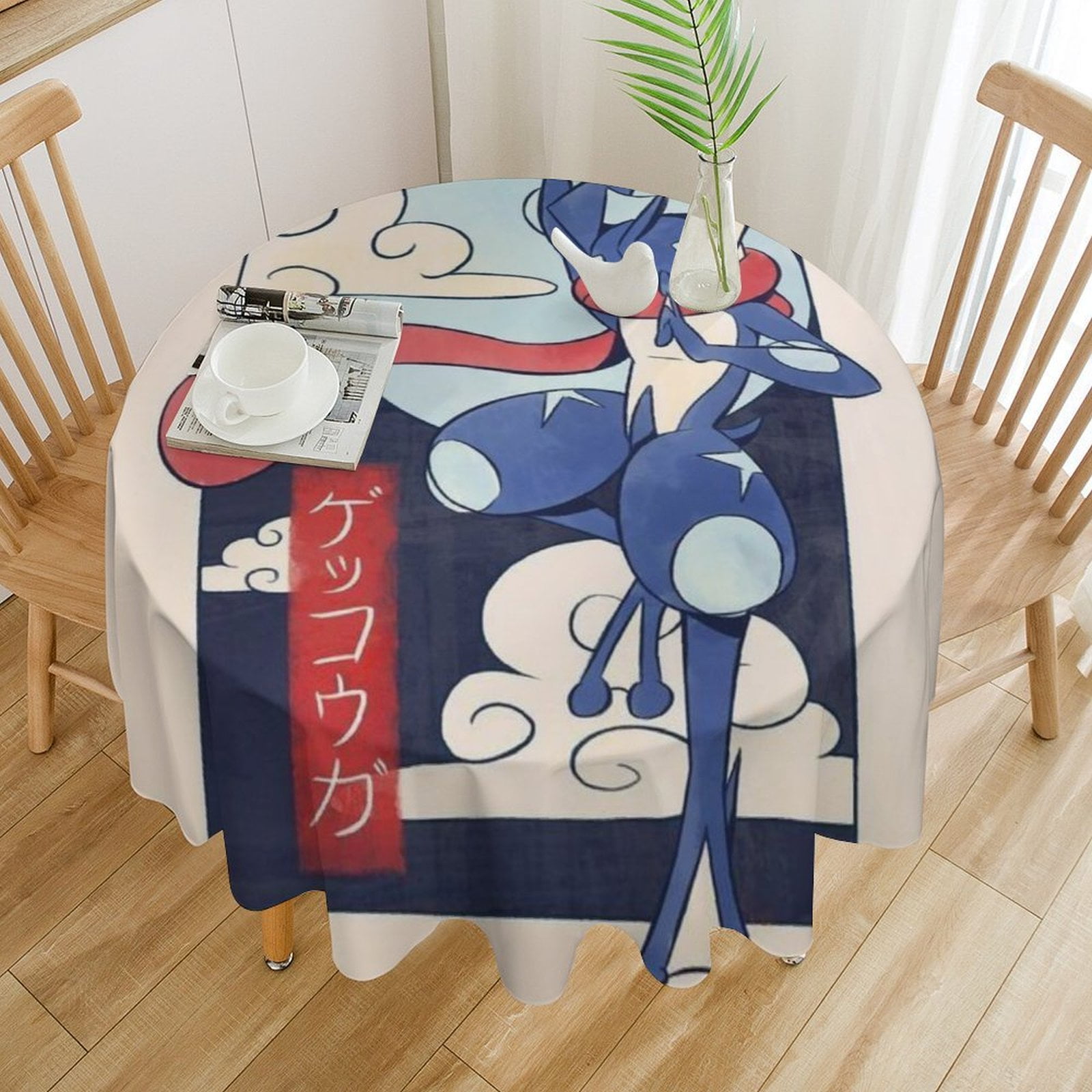 Greninja Tablecloth Anime for Dining Table Picnic Gift 50x50in Greninja ...