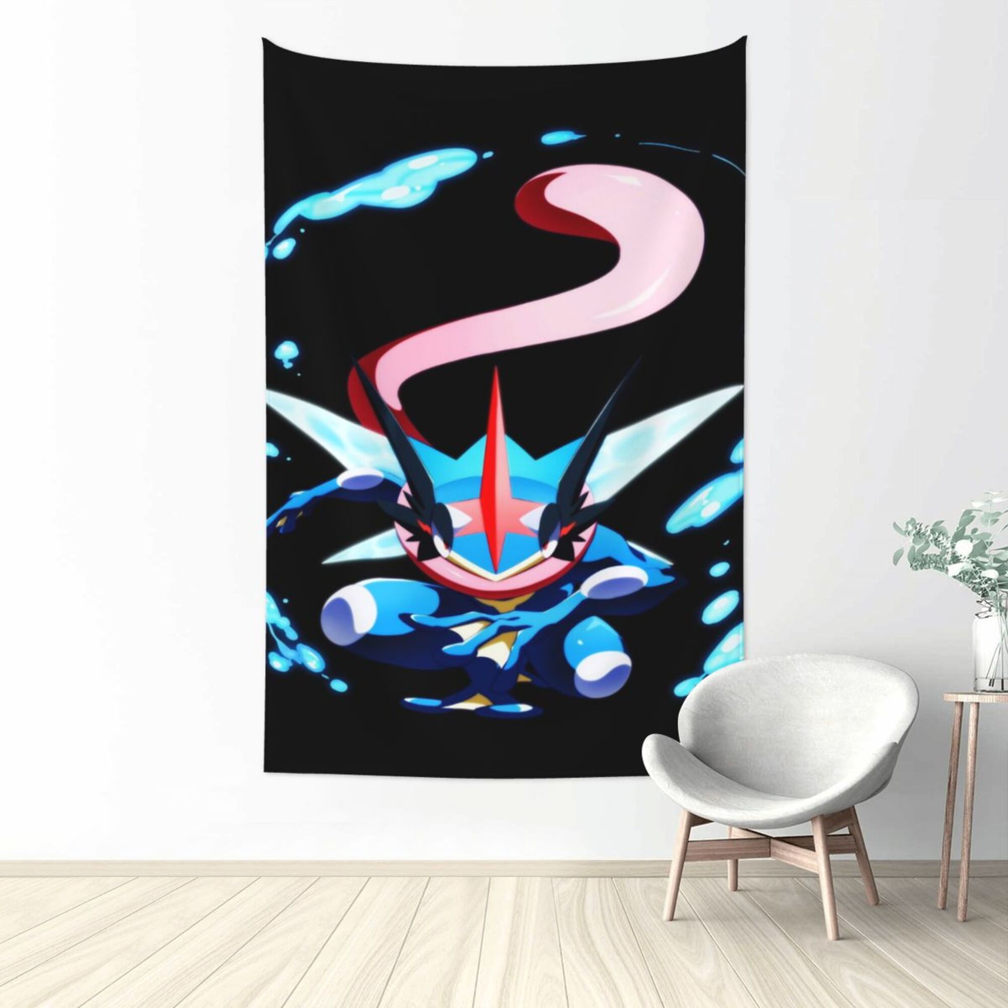 Greninja Tapestry Large Banner Wall Hanging Tapestries Aesthetic Poster ...