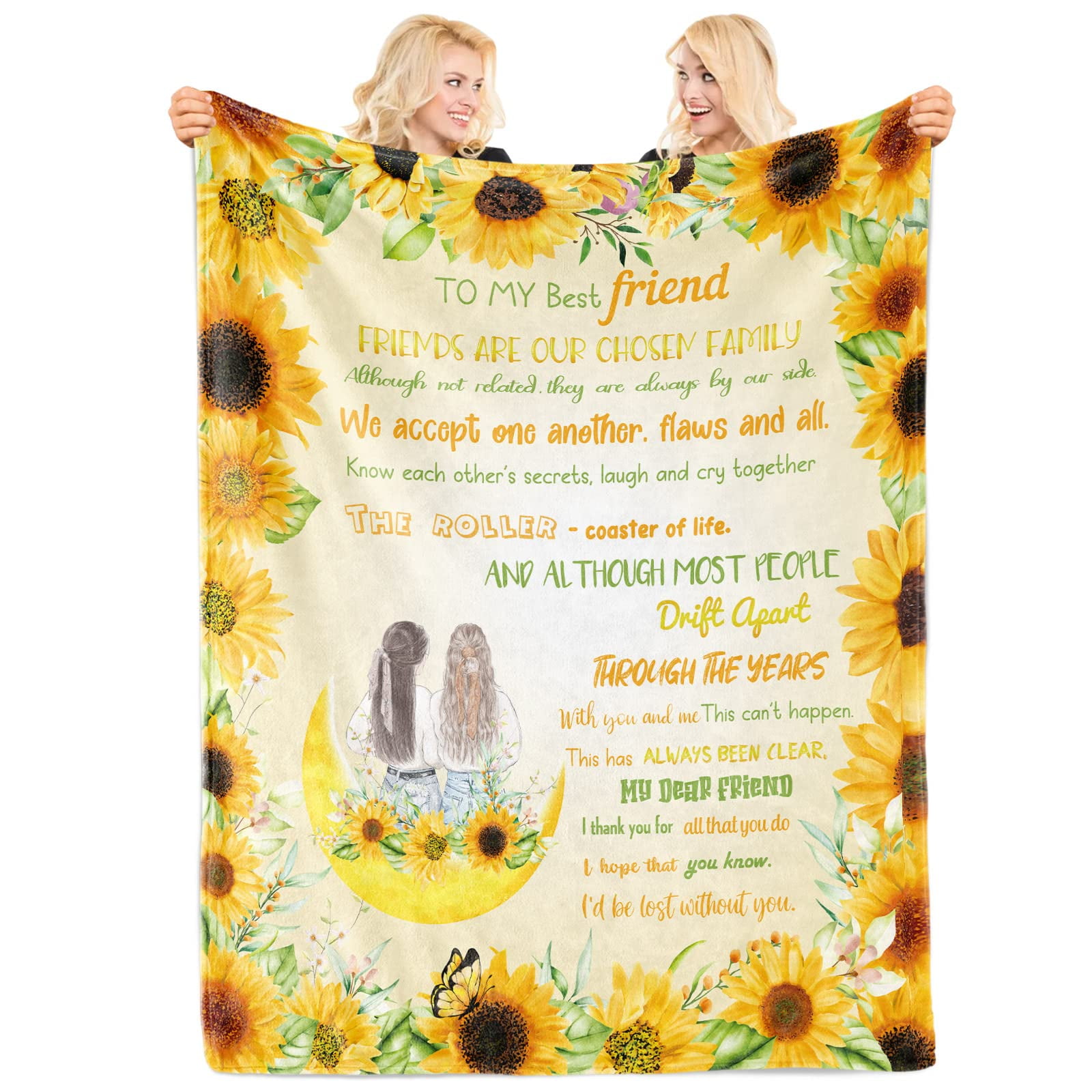 Gresahom to My Best Friend Blanket,Cozy & Soft Throw Blankets, Best ...