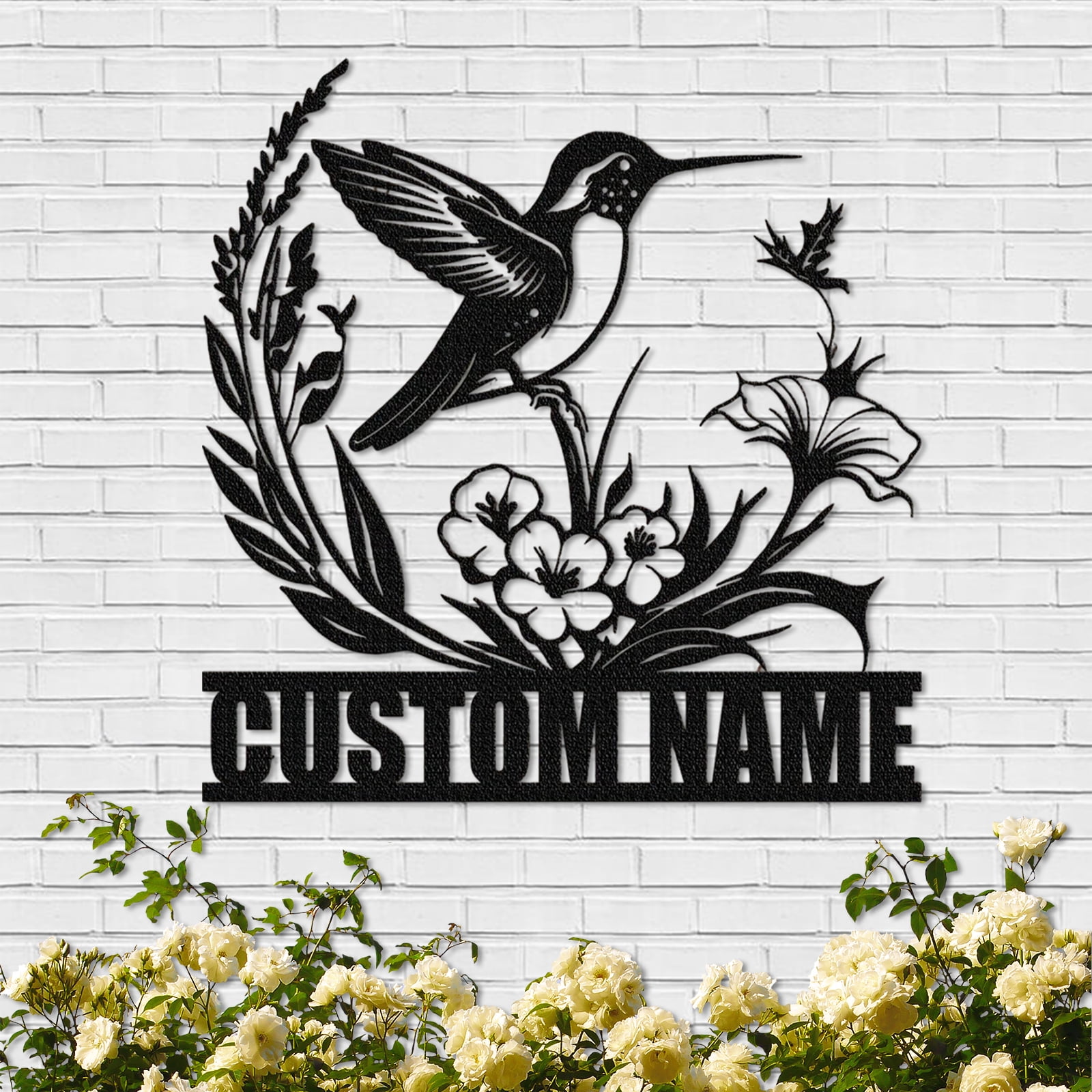 Gresahom Personalized Metal Signs Bird Metal Wall Art Metal Name Sign ...