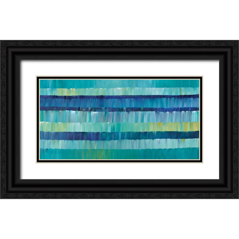 Gress, Thomas 24x14 Black Ornate Wood Framed with Double Matting Museum ...