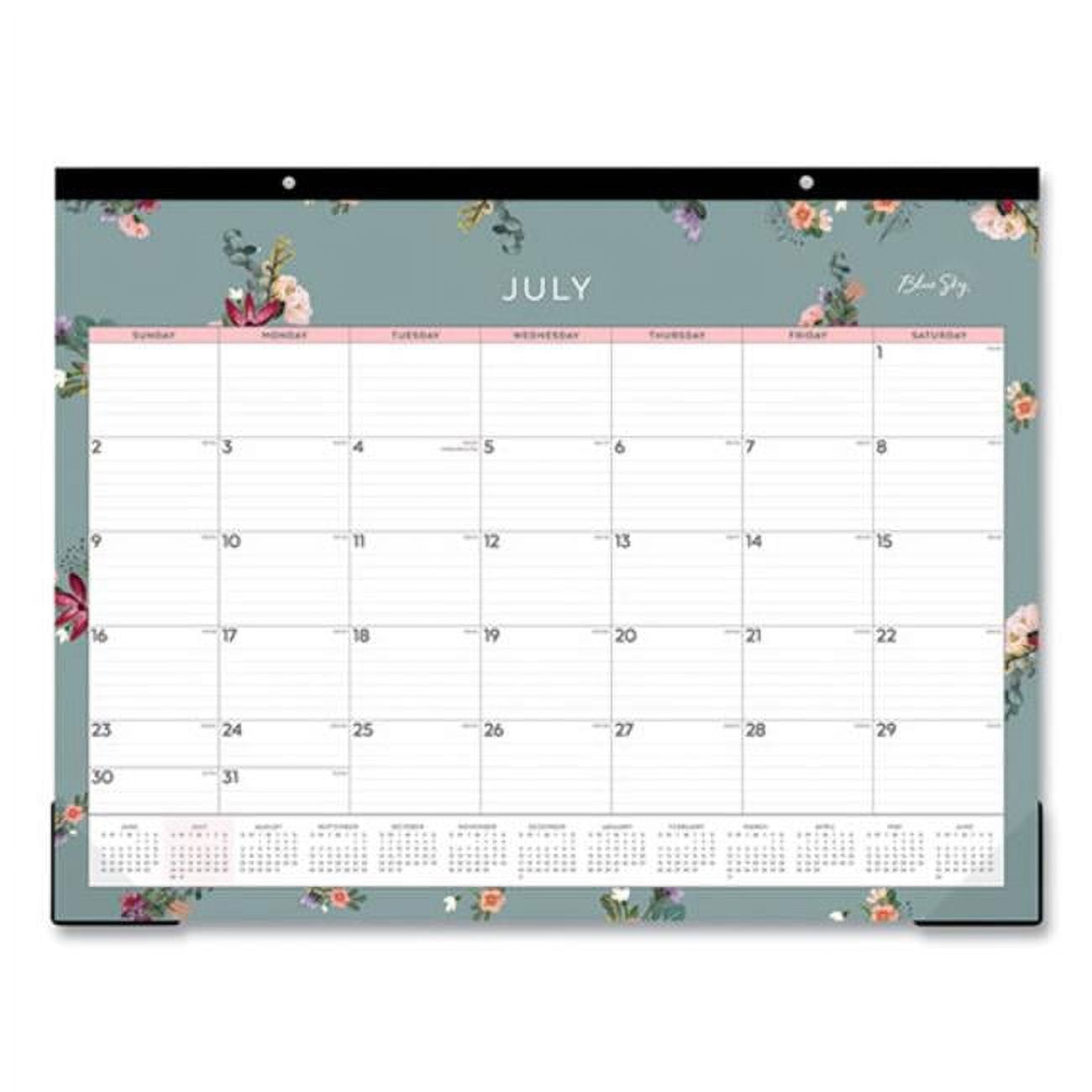 Greta Academic Year Desk Pad Calendar, Green & Gray - Walmart.com