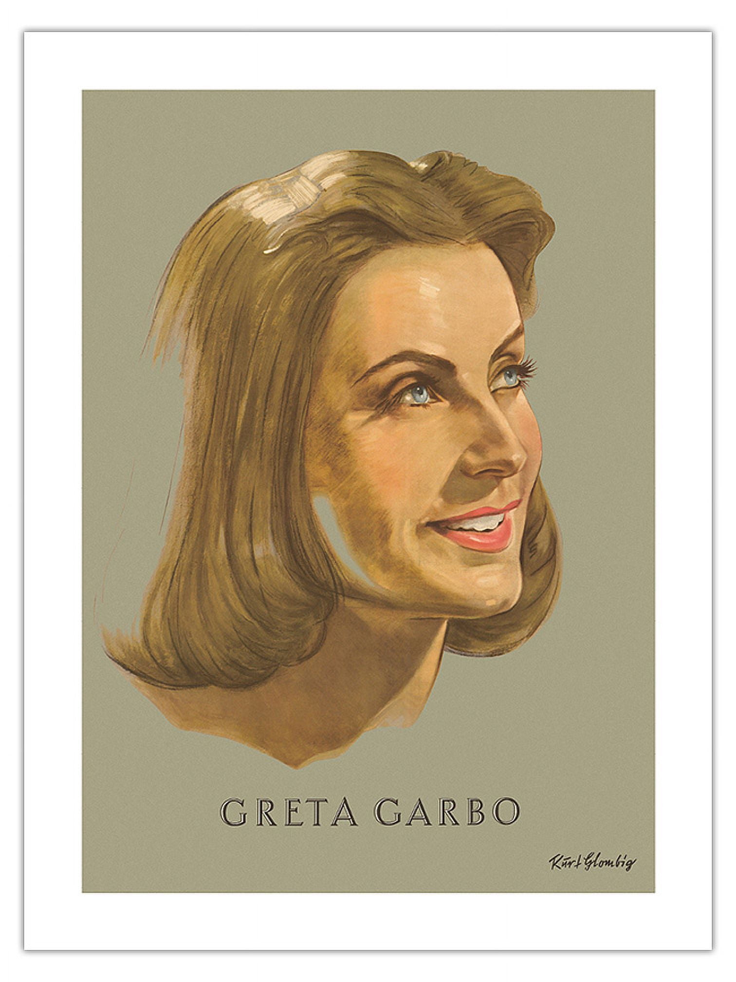 Greta Garbo - Portrait of Hollywood Film Actress - Vintage Personality ...