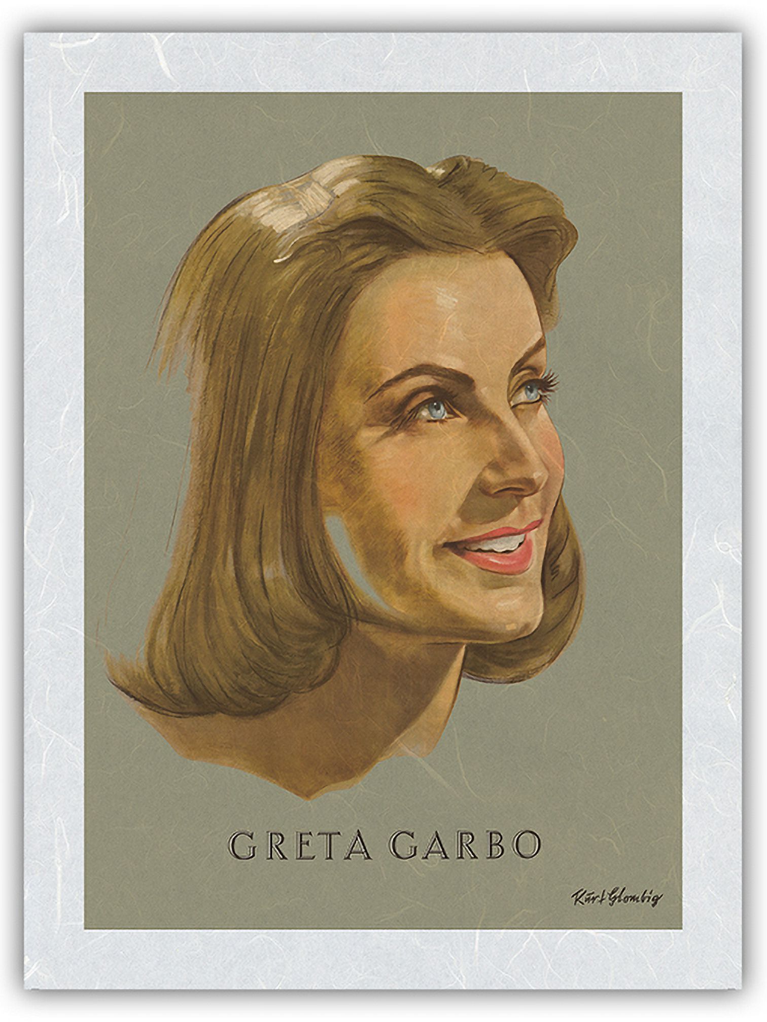Greta Garbo - Portrait of Hollywood Film Actress - Vintage Personality ...