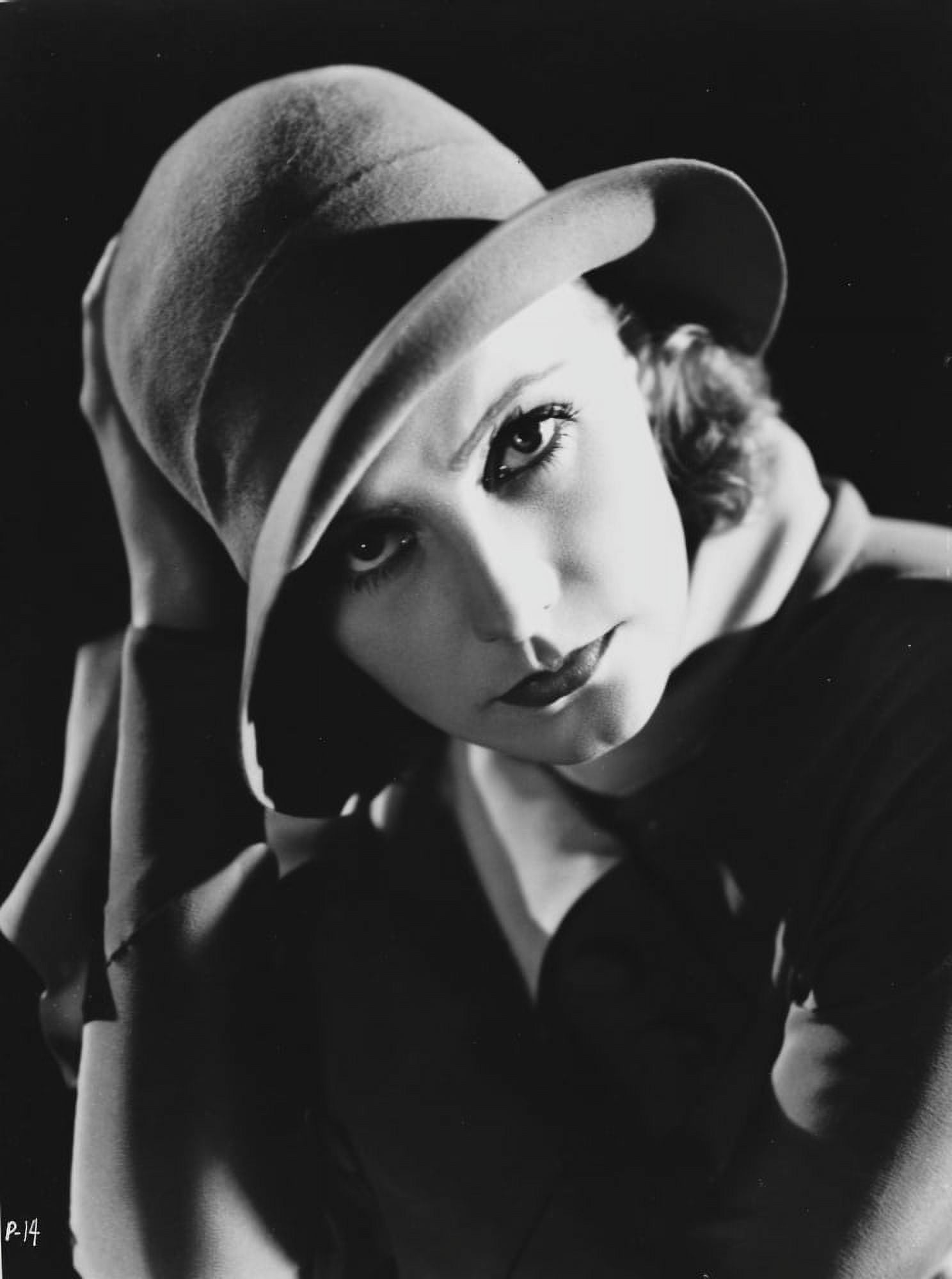 Greta Garbo Posed with Huge Hat Portrait Photo Print (24 x 30 ...