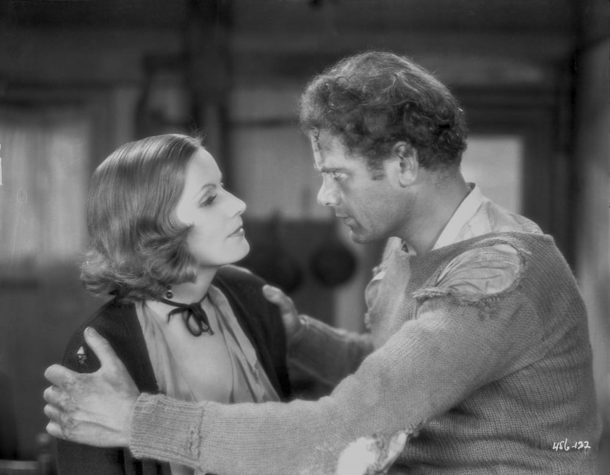 Greta Garbo Staring a Man Portrait Photo Print (8 x 10) - Walmart.com