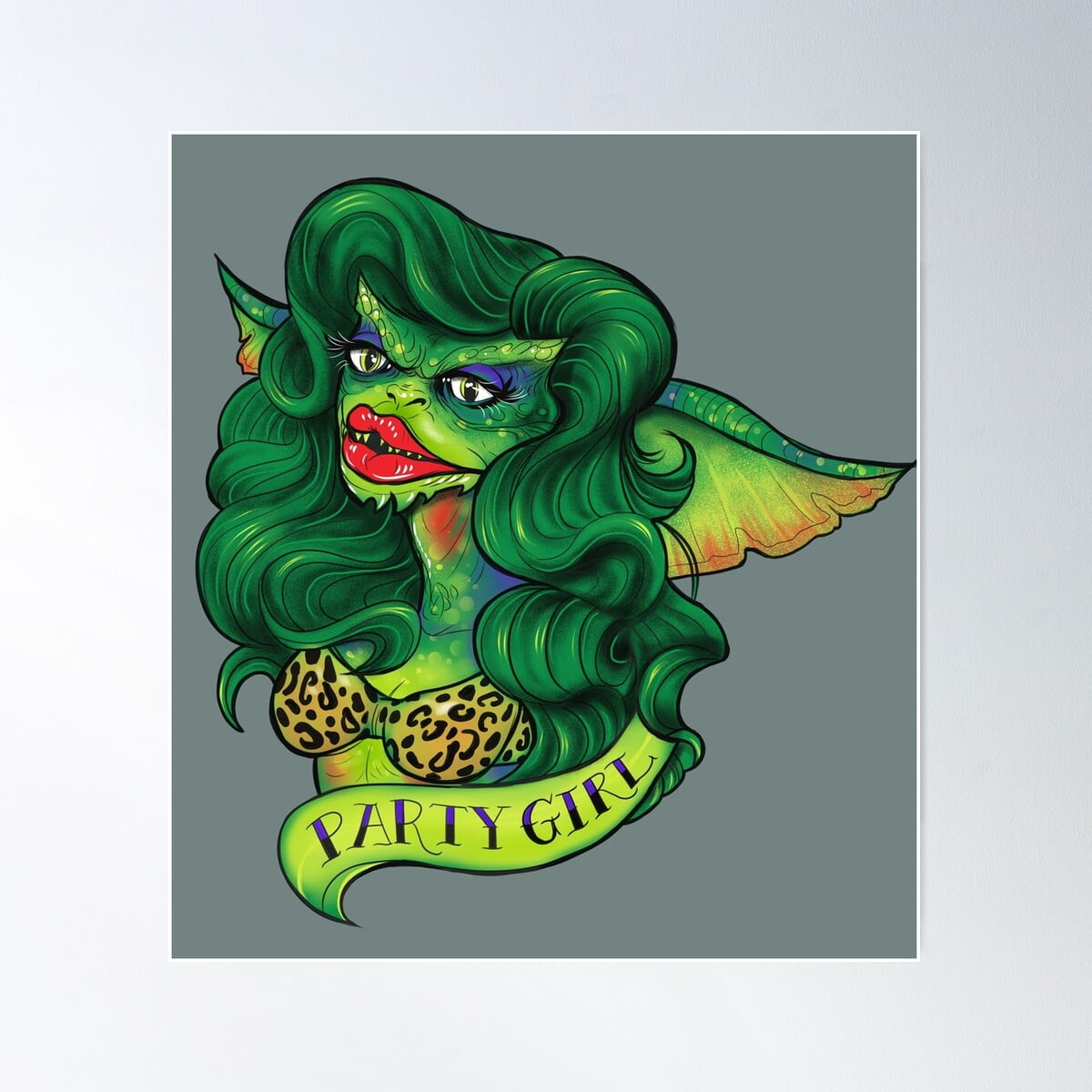 Greta, Party Girl Poster Wall Art, Modern Wall Decor For Living Room ...