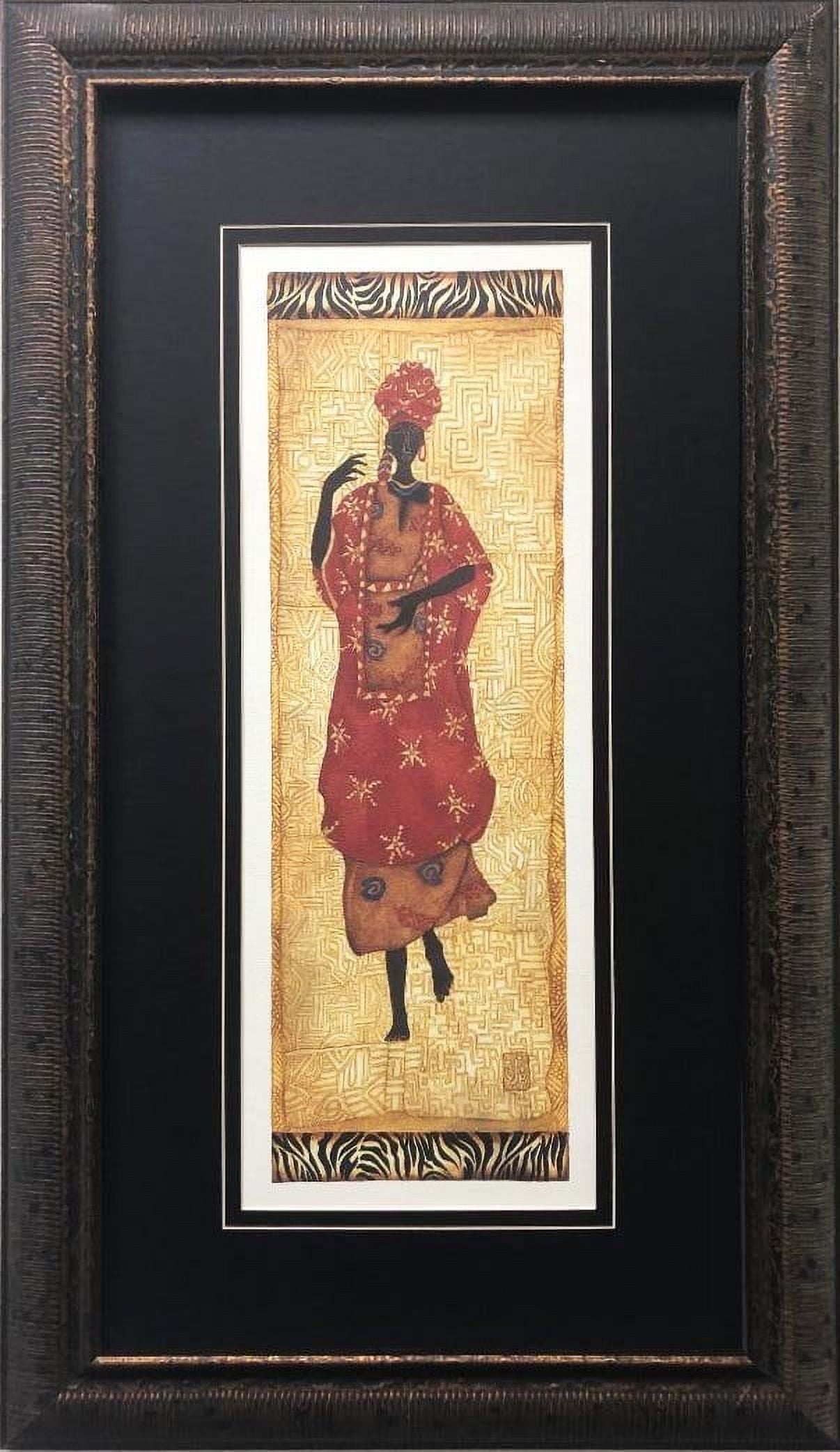 Gretchen Shannon "Kuba Figure II" CUSTOM FRAMED African Art Print ...