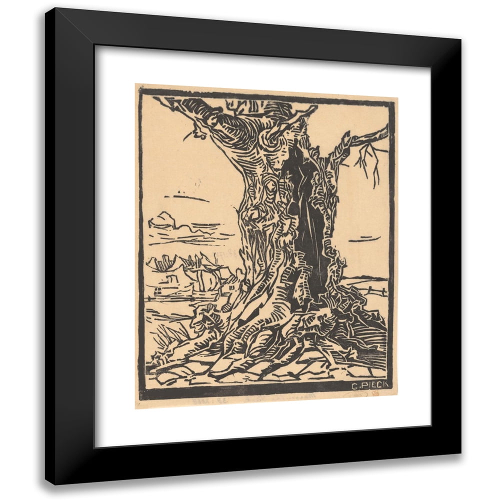 Gretha Pieck 15x18 Black Modern Framed Museum Art Print Titled - Linde ...