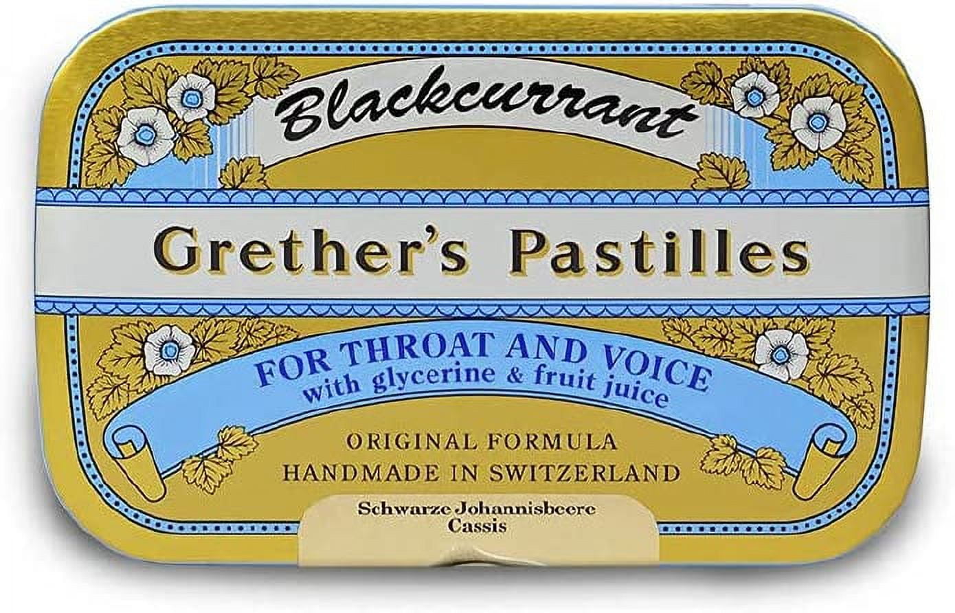 Grether's Pastilles For Throat and Voice, Blackcurrant , 24 Lozenges, 2 ...