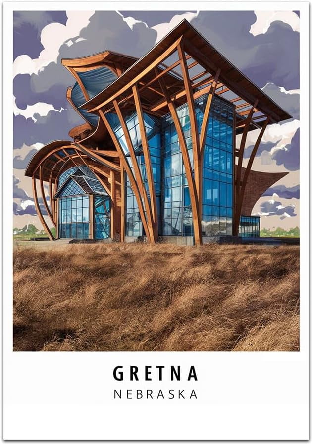 Gretna Map Retro Style Travel Canvas, Gretna Map Vintage Rustic Canvas ...