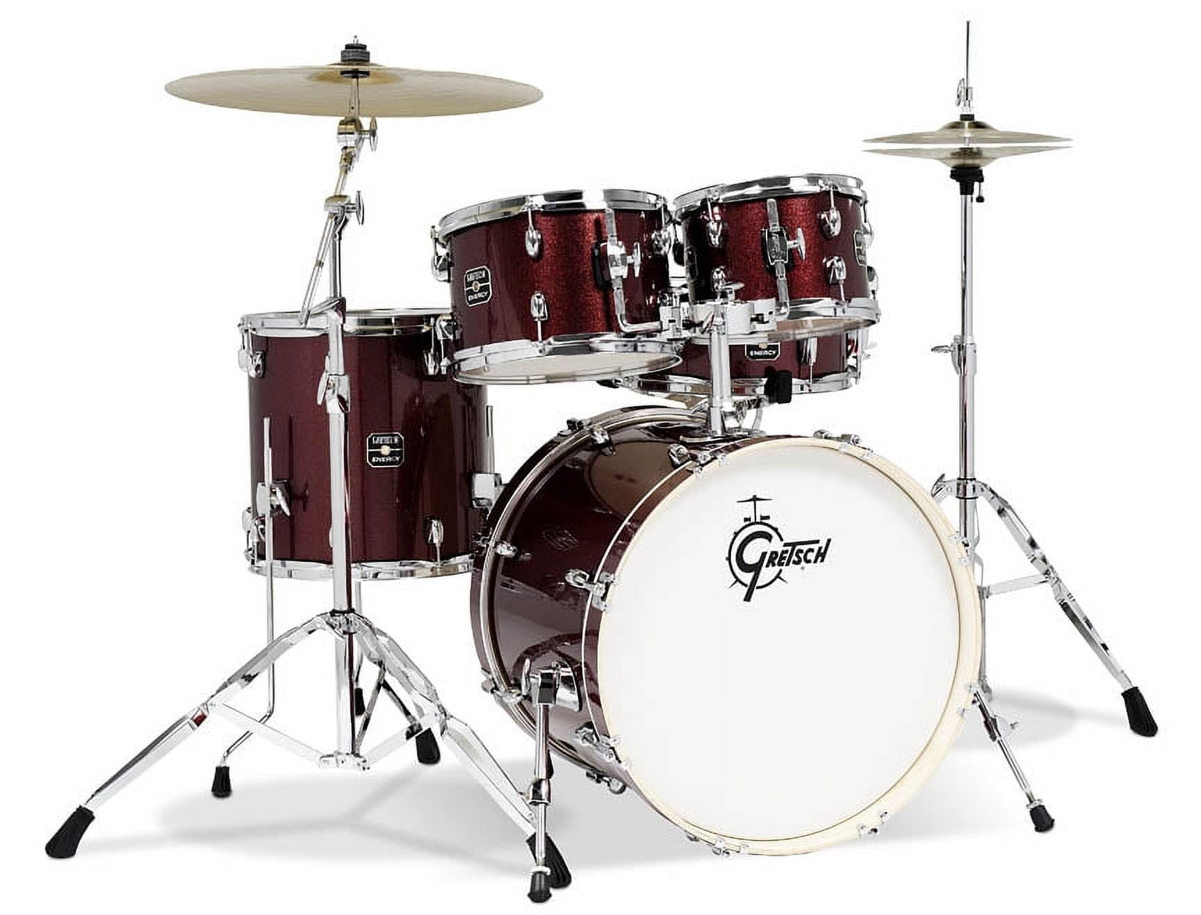Gretsch Energy 5-Piece Drum Set with 4-Piece Hardware (20/10/12/14/14SN ...