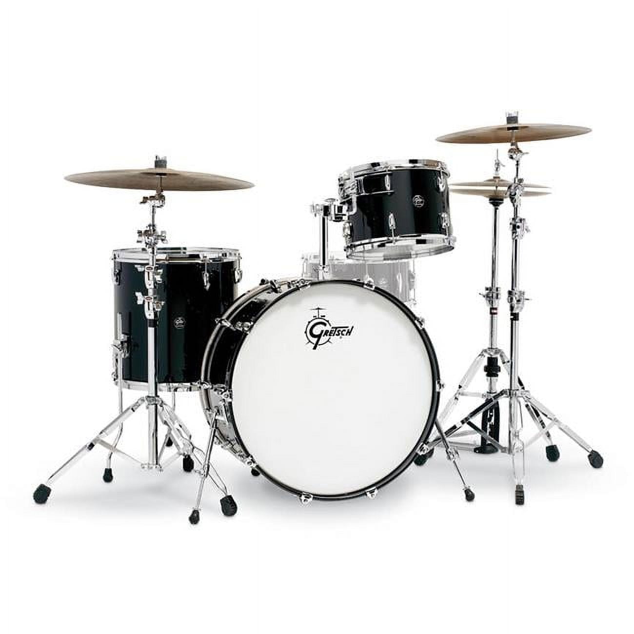 Gretsch Import 775914 3 Piece Renown Drum Set, Piano Black - Walmart.com